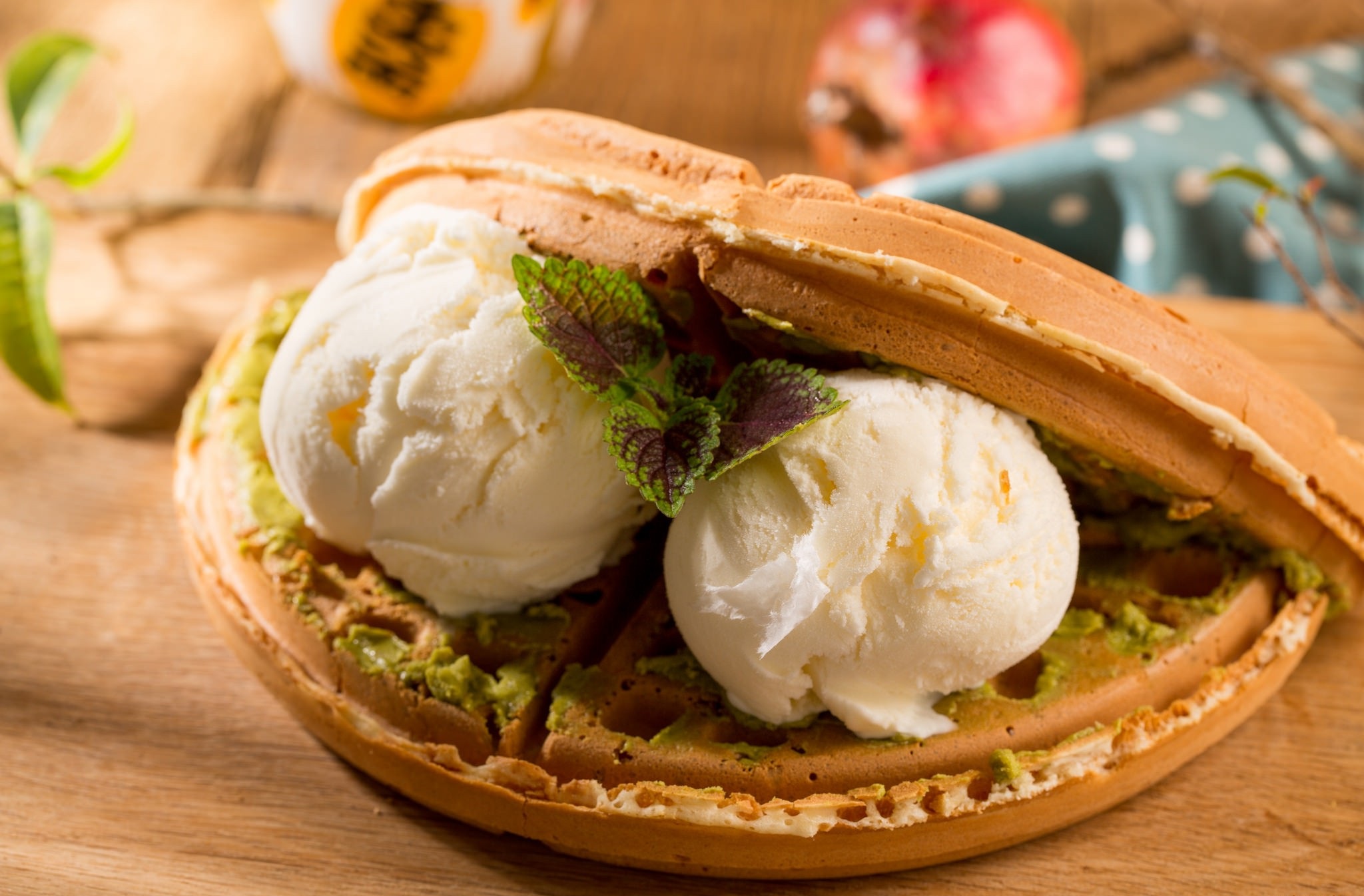 Download Food Waffle HD Wallpaper