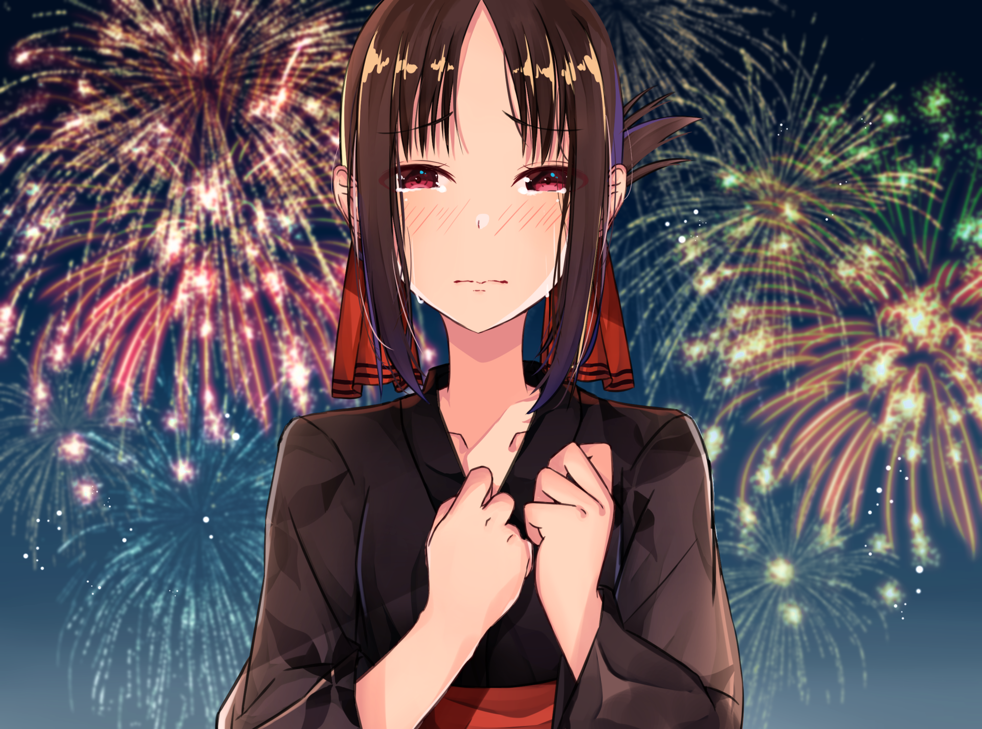 Kaguya Shinomiya: Fireworks Night — 2K Quad HD Wallpaper by しぐれね ...