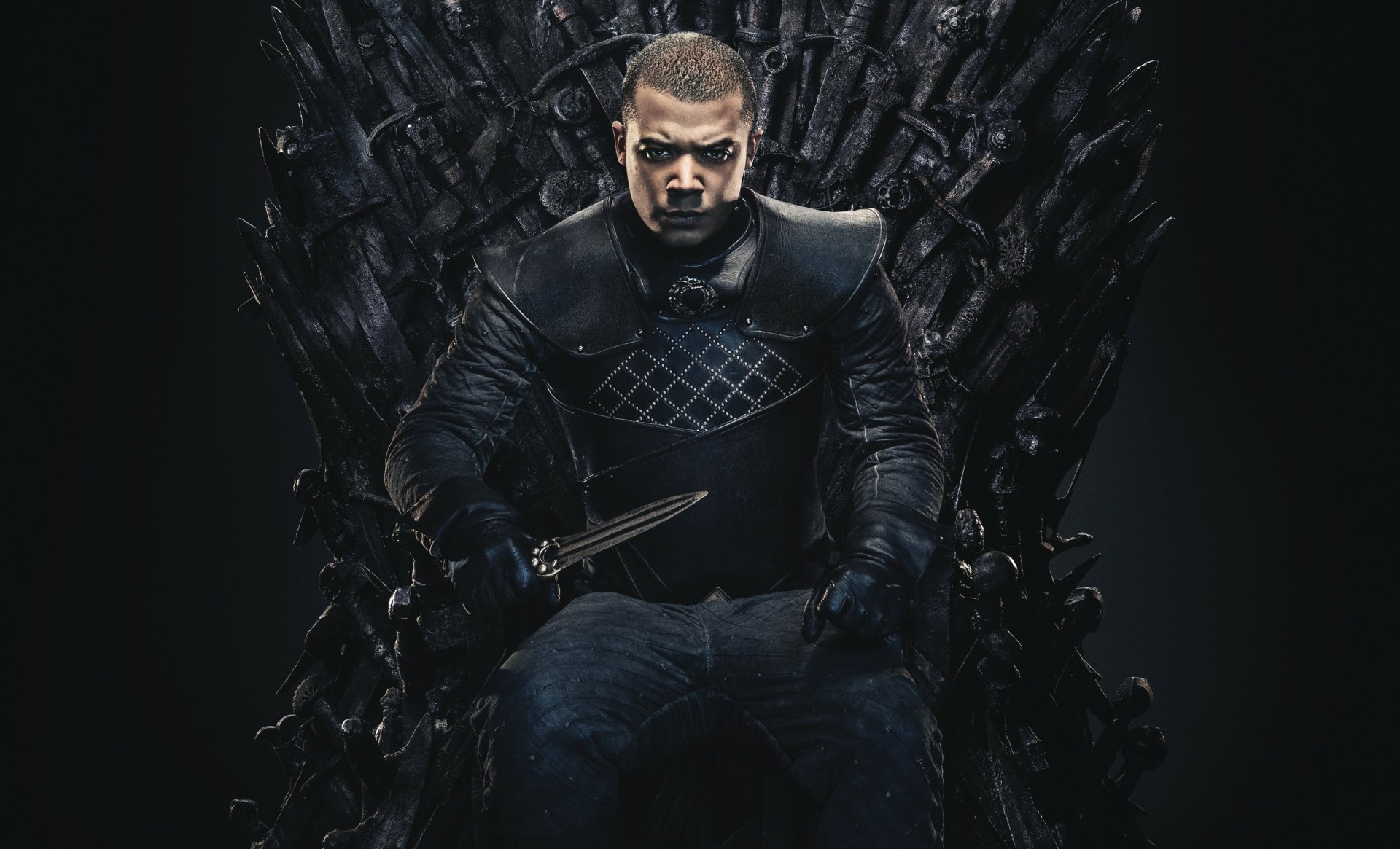 Download Jacob Anderson Grey Worm TV Show Game Of Thrones Iron Throne ...