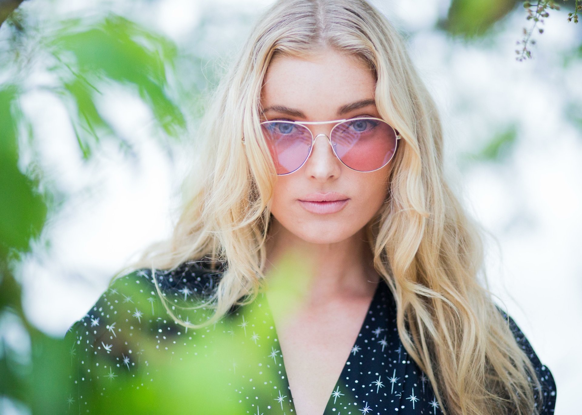 Download Model Swedish Sunglasses Blonde Woman Elsa Hosk 4k Ultra Hd