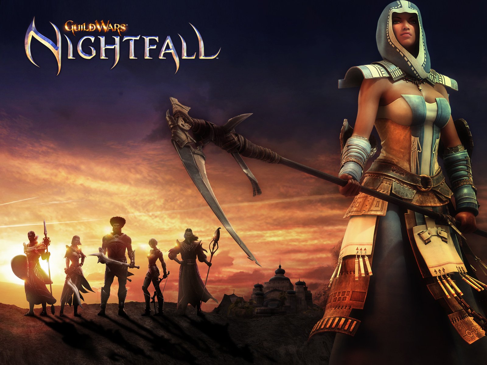 Guild Wars: Nightfall — Heroes at Dusk (HD Wallpaper)