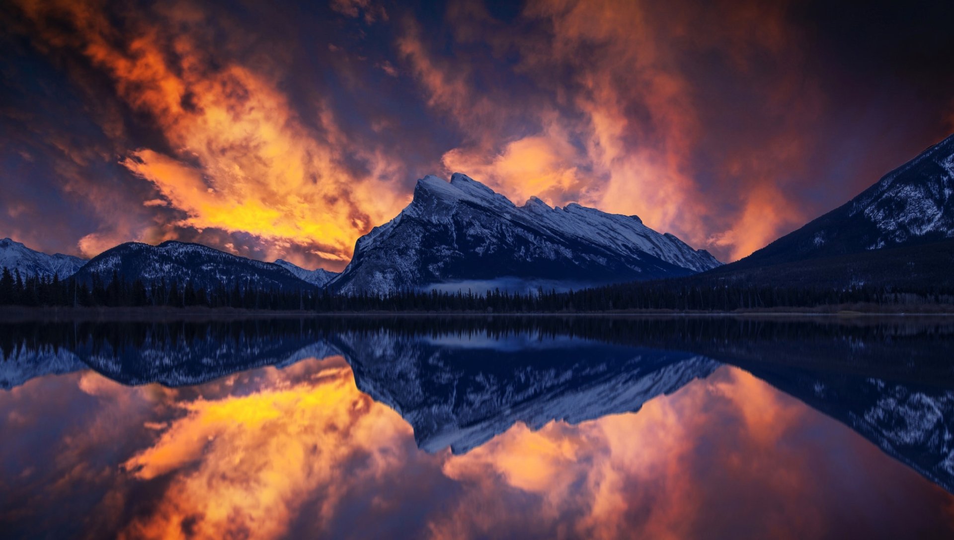 Download Mountain Lake Nature Reflection HD Wallpaper | 2048x1161 ...