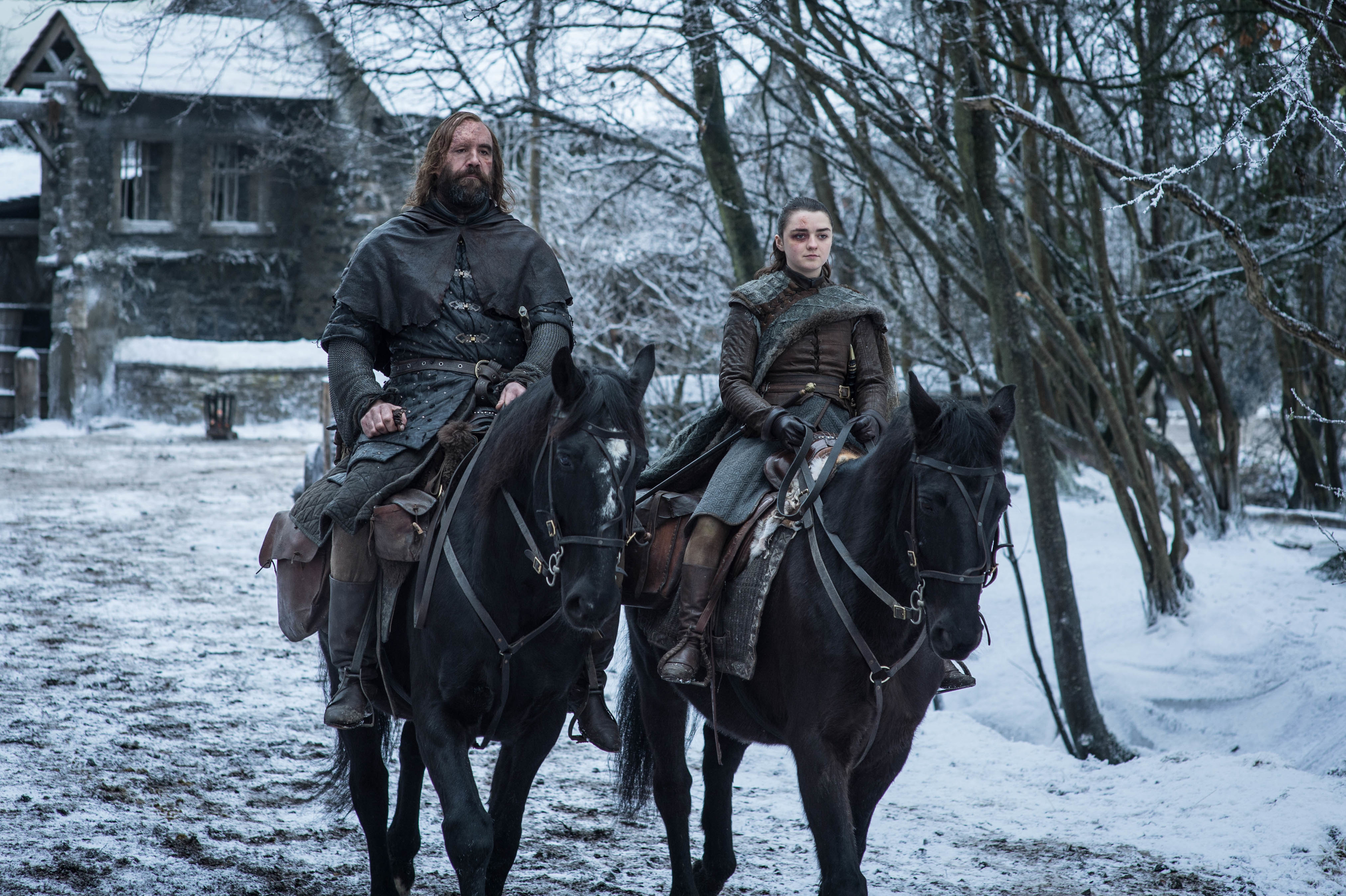 Download Rory McCann Maisie Williams Sandor Clegane Arya Stark Horse TV ...