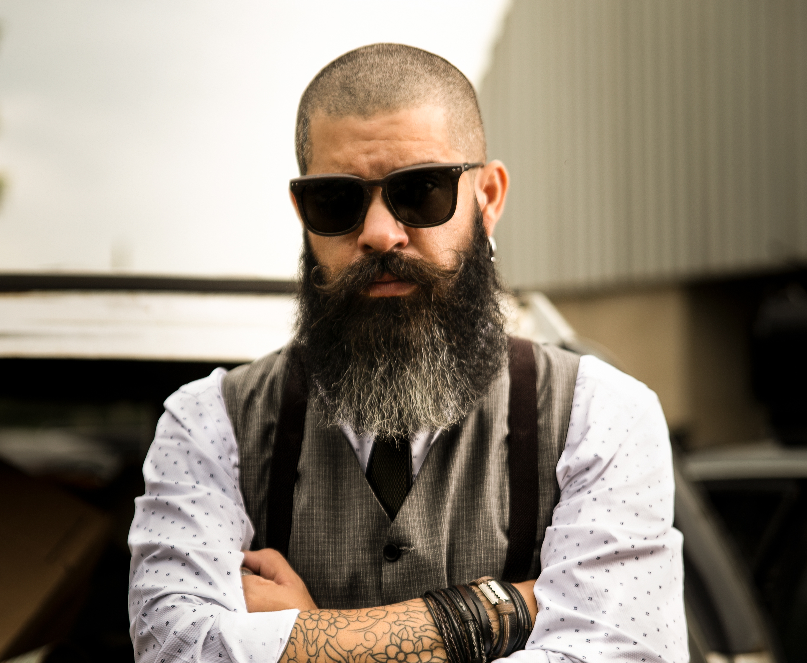 Download Sunglasses Beard Man Model HD Wallpaper by Bruno Salvadori