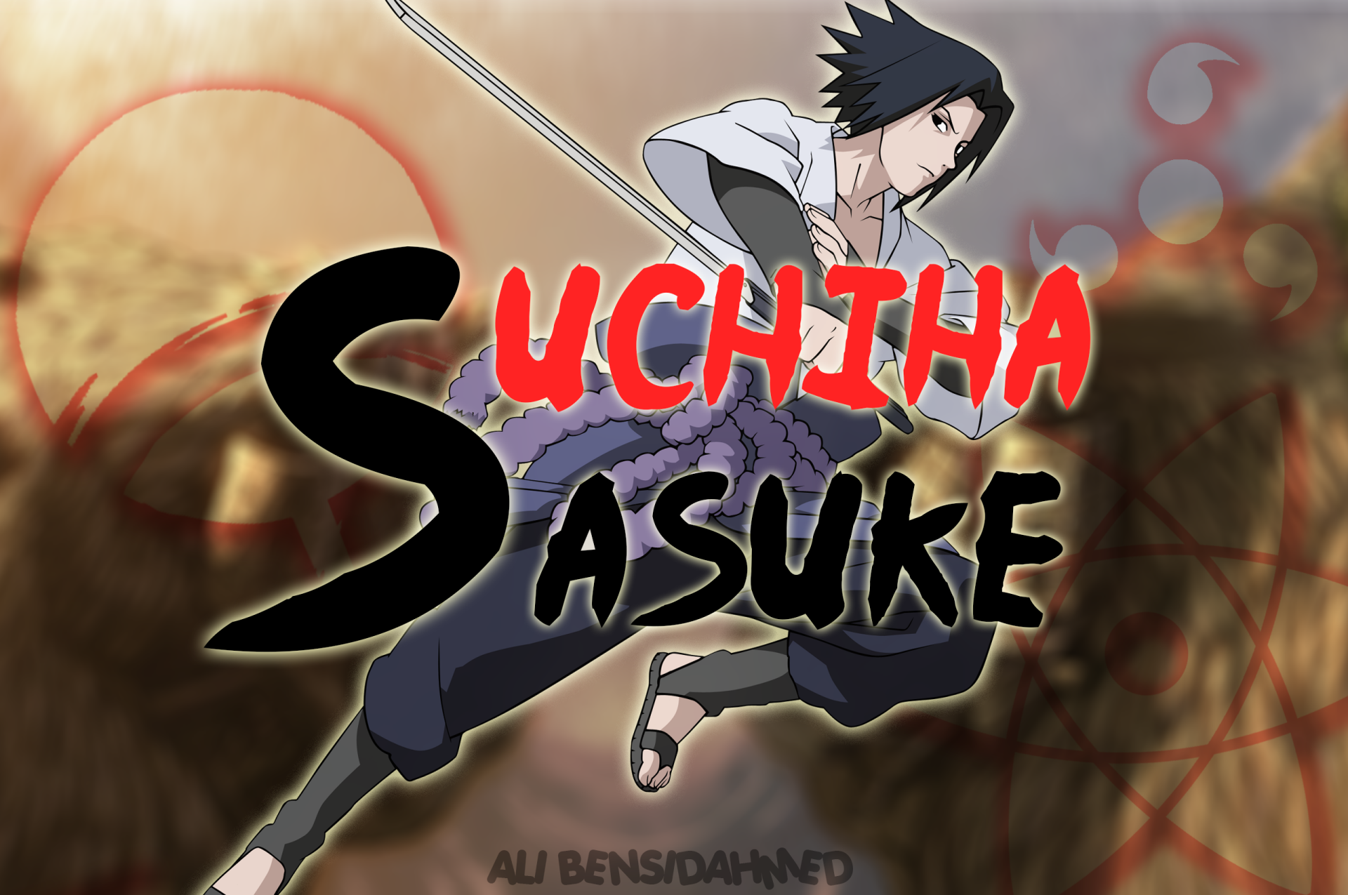 Download Sword Sasuke Uchiha Anime Naruto HD Wallpaper