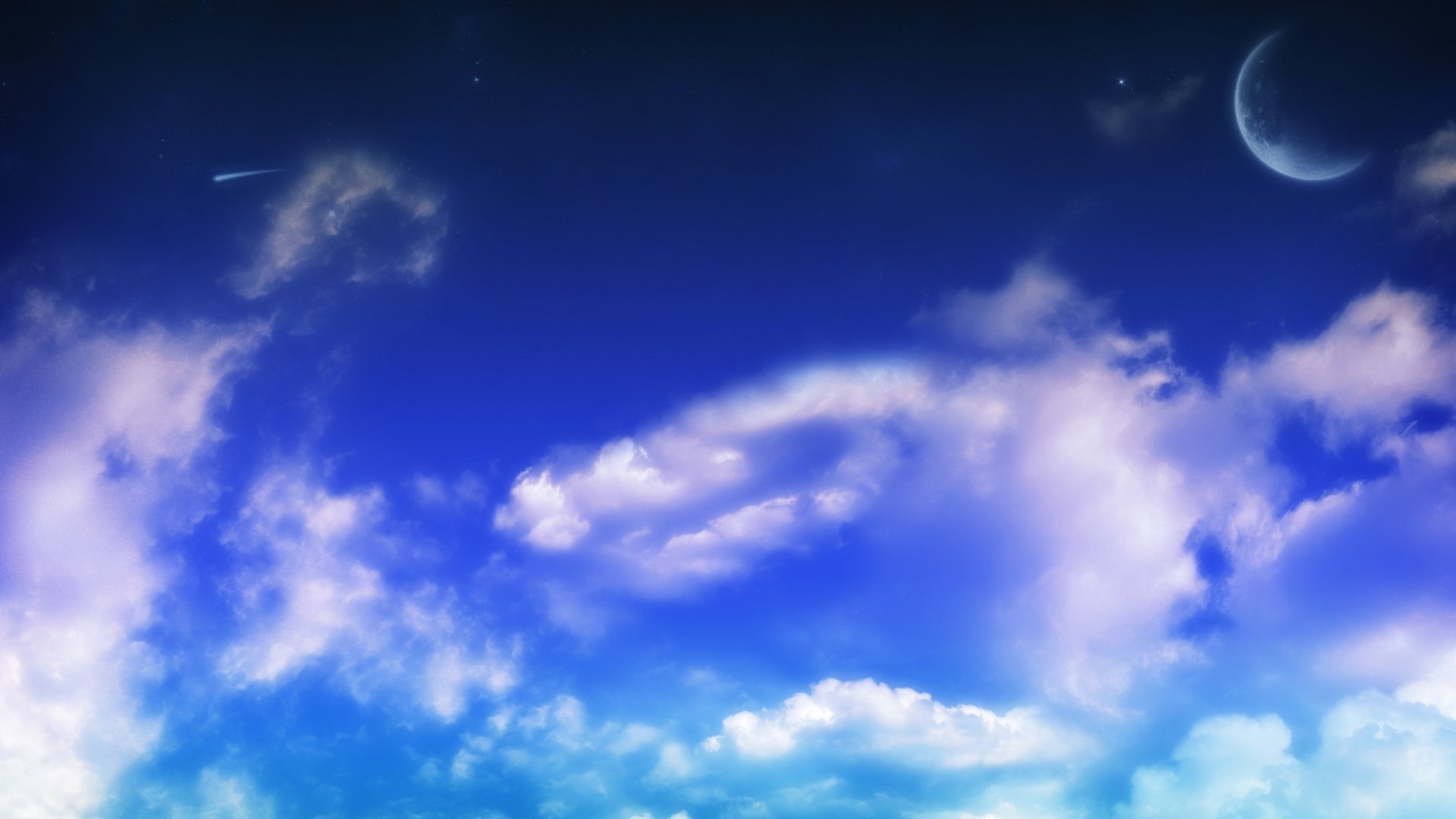 Download Blue Moon Cloud Fantasy Sky 4k Ultra HD Wallpaper