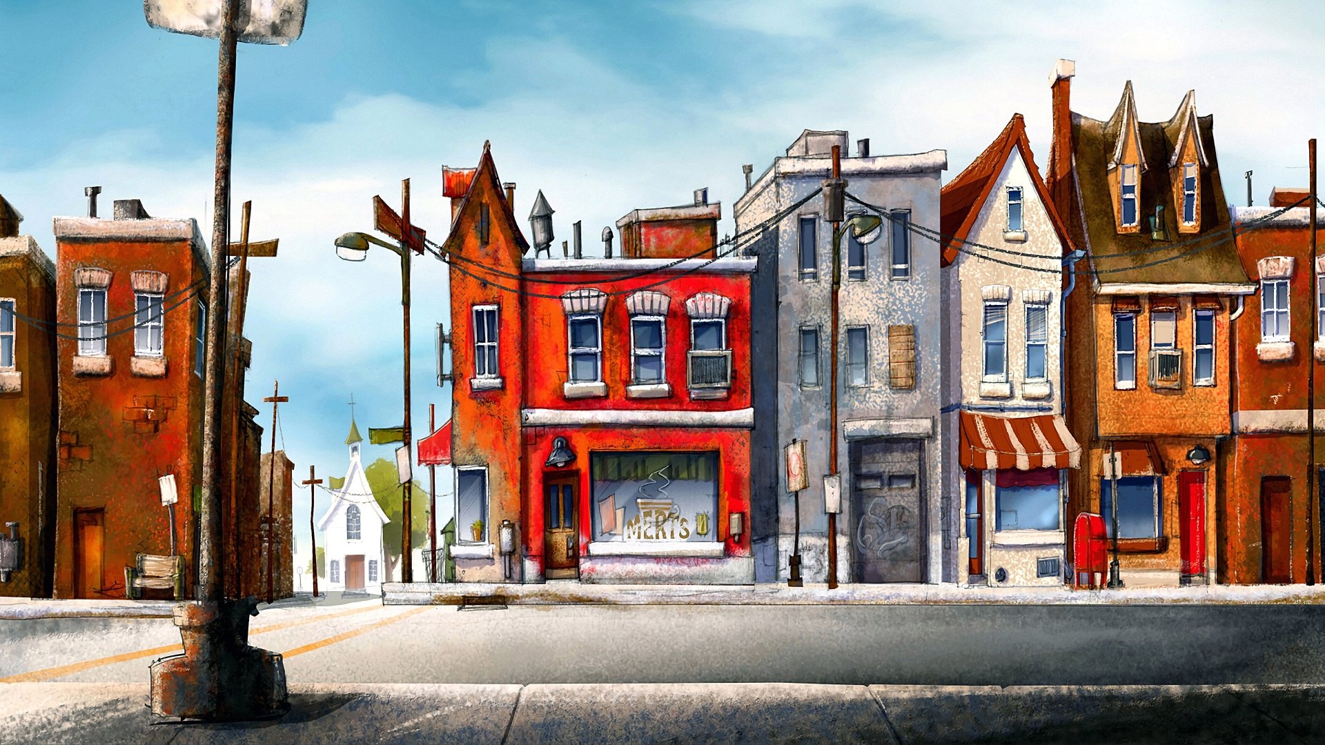 City Streetscape: Artistic 4K Ultra HD Building View