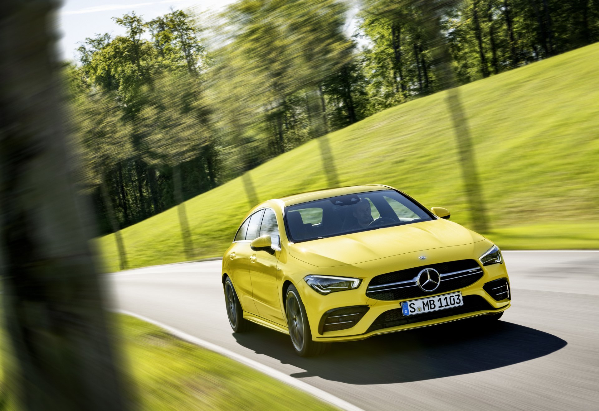 Download Yellow Car Car Mercedes-Benz Vehicle Mercedes-Benz CLA-Class ...