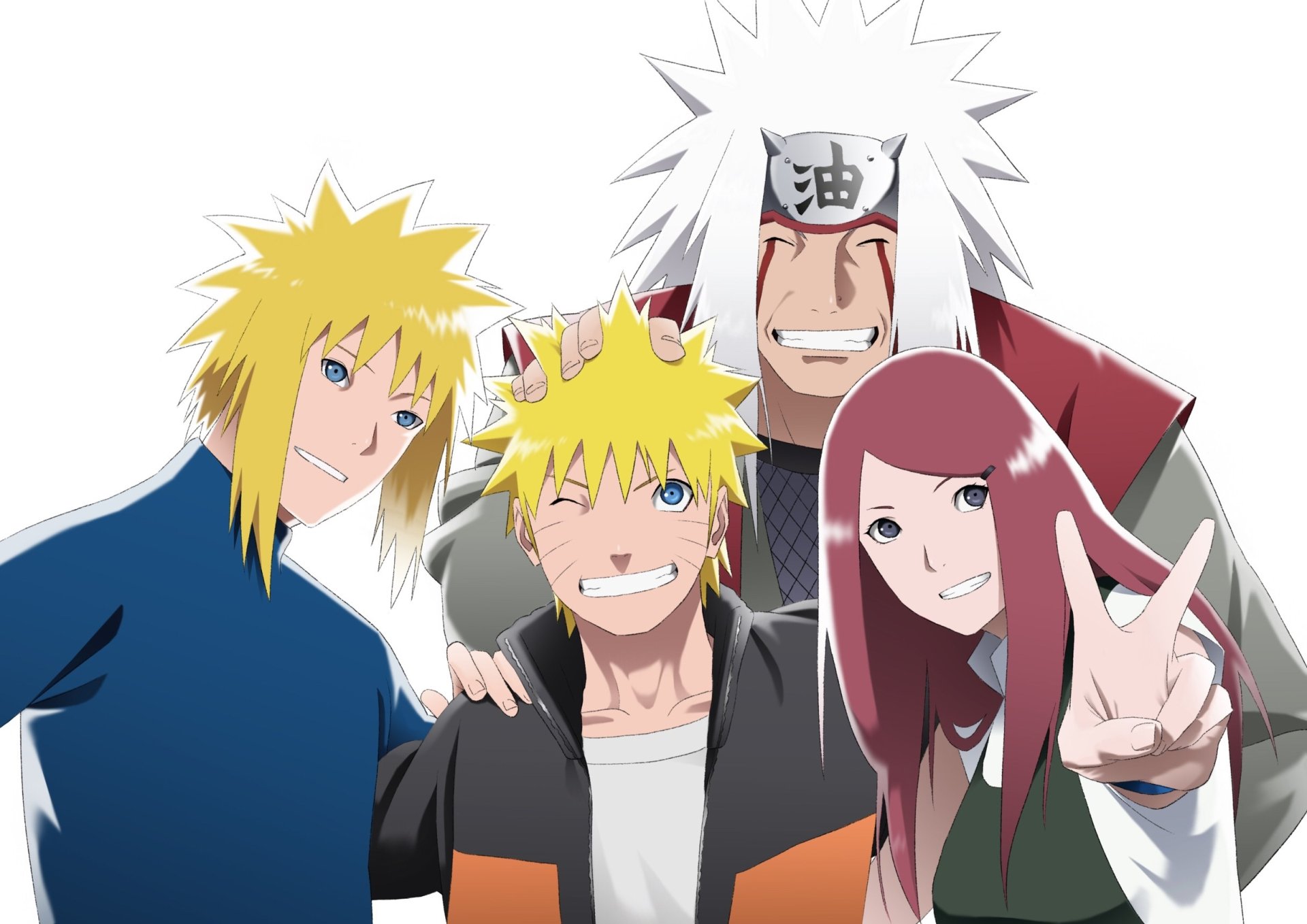 Legendary Naruto Clan: Jiraiya, Minato, Kushina & Naruto HD Wallpaper ...