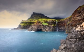 Download Faroe Islands Nature Waterfall PFP