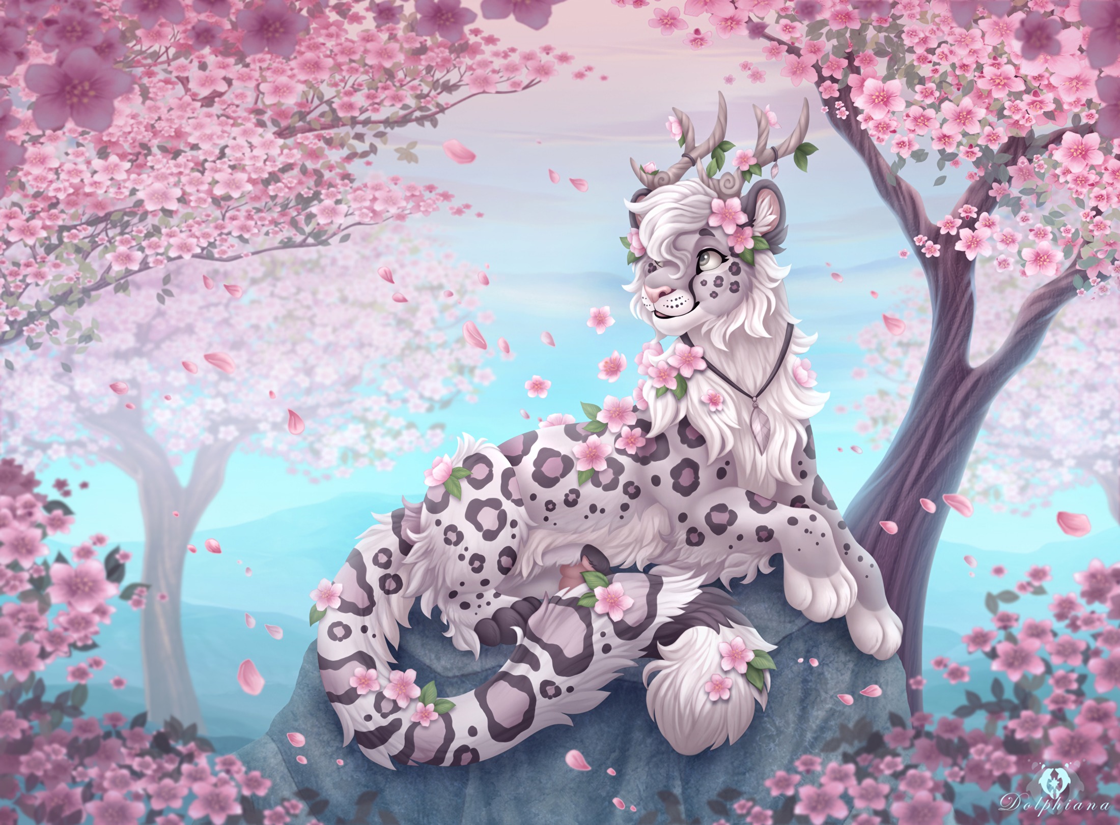Download Flower Fantasy Animal Fantasy Animal HD Wallpaper by Susan Alman