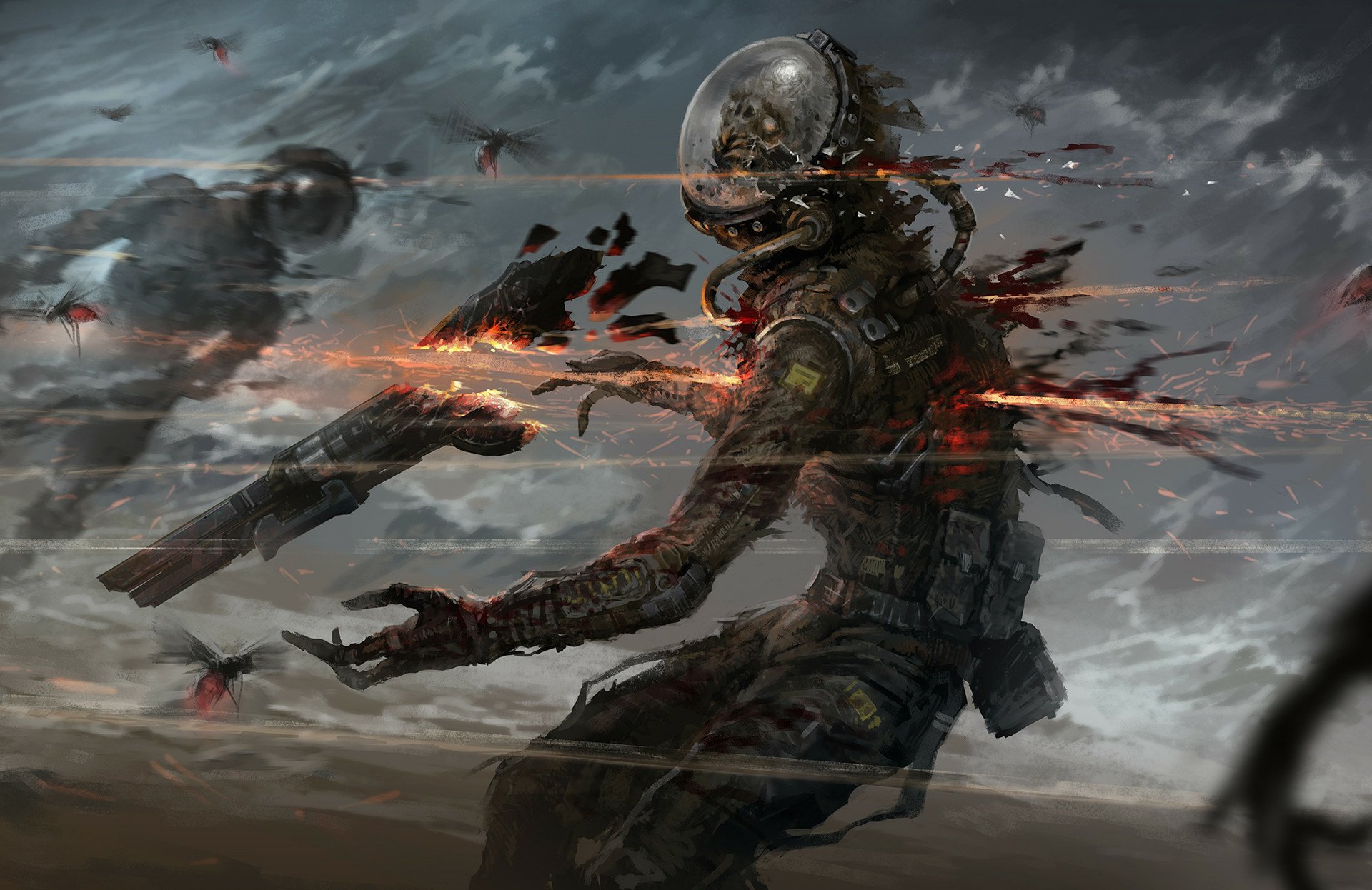 Download Dark Battle HD Wallpaper by Denis Zhbankov | 1920x1246 ...