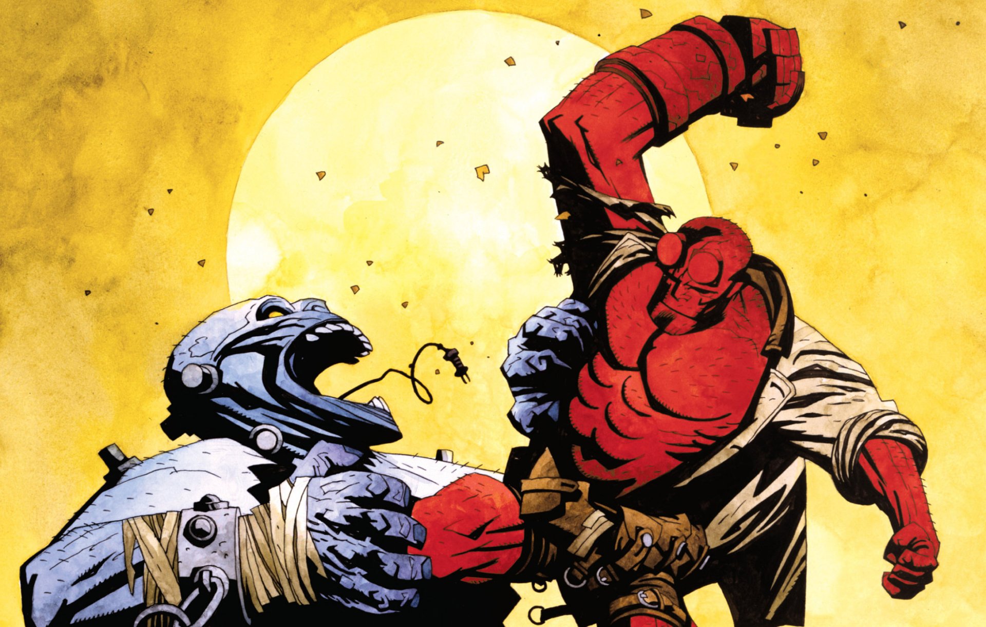Download Comic Hellboy HD Wallpaper