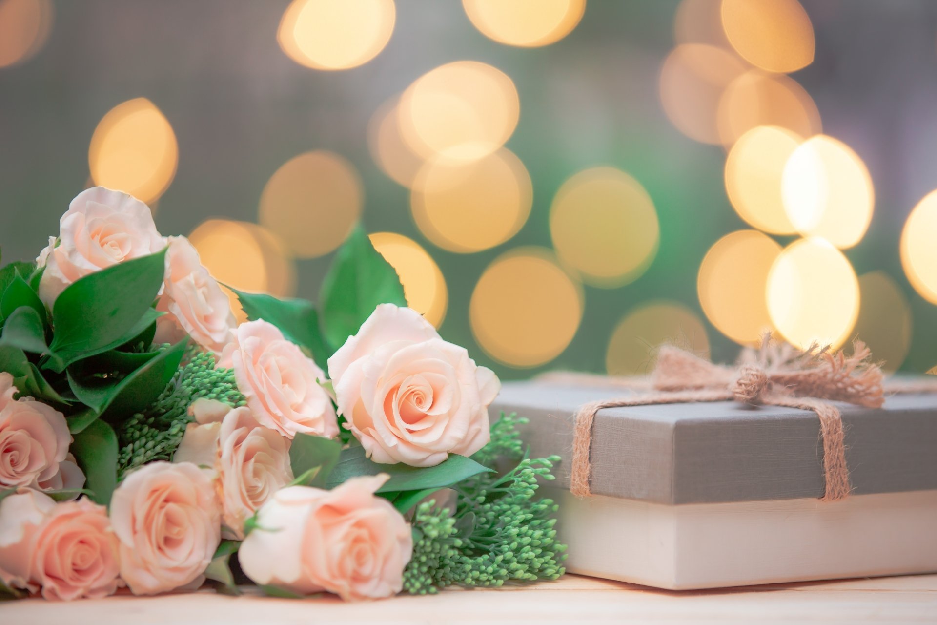 Download Bokeh Pink Flower Flower Rose Misc Gift 4k Ultra HD Wallpaper ...