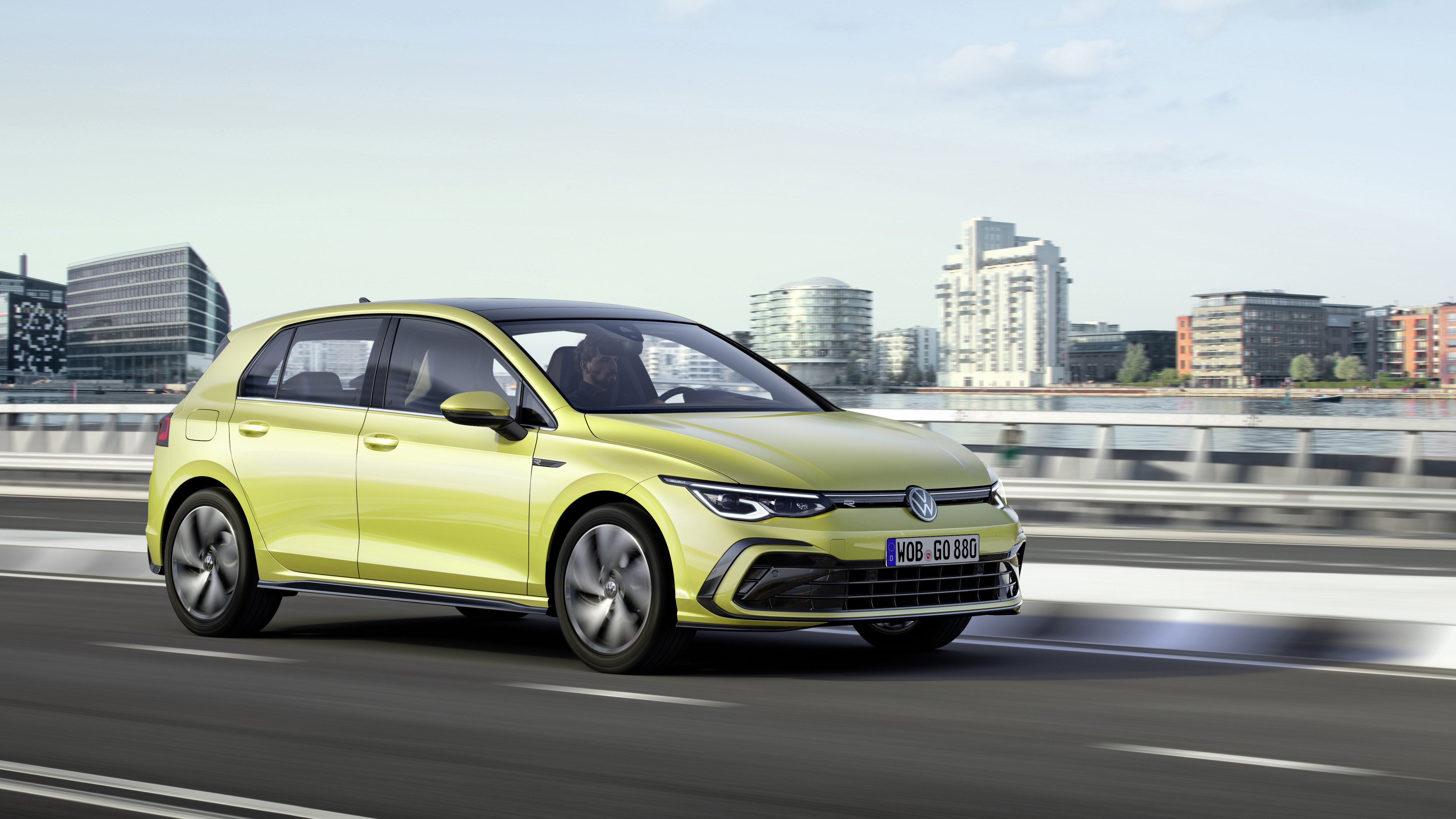 Download Yellow Car Compact Car Car Volkswagen Vehicle Volkswagen Golf ...