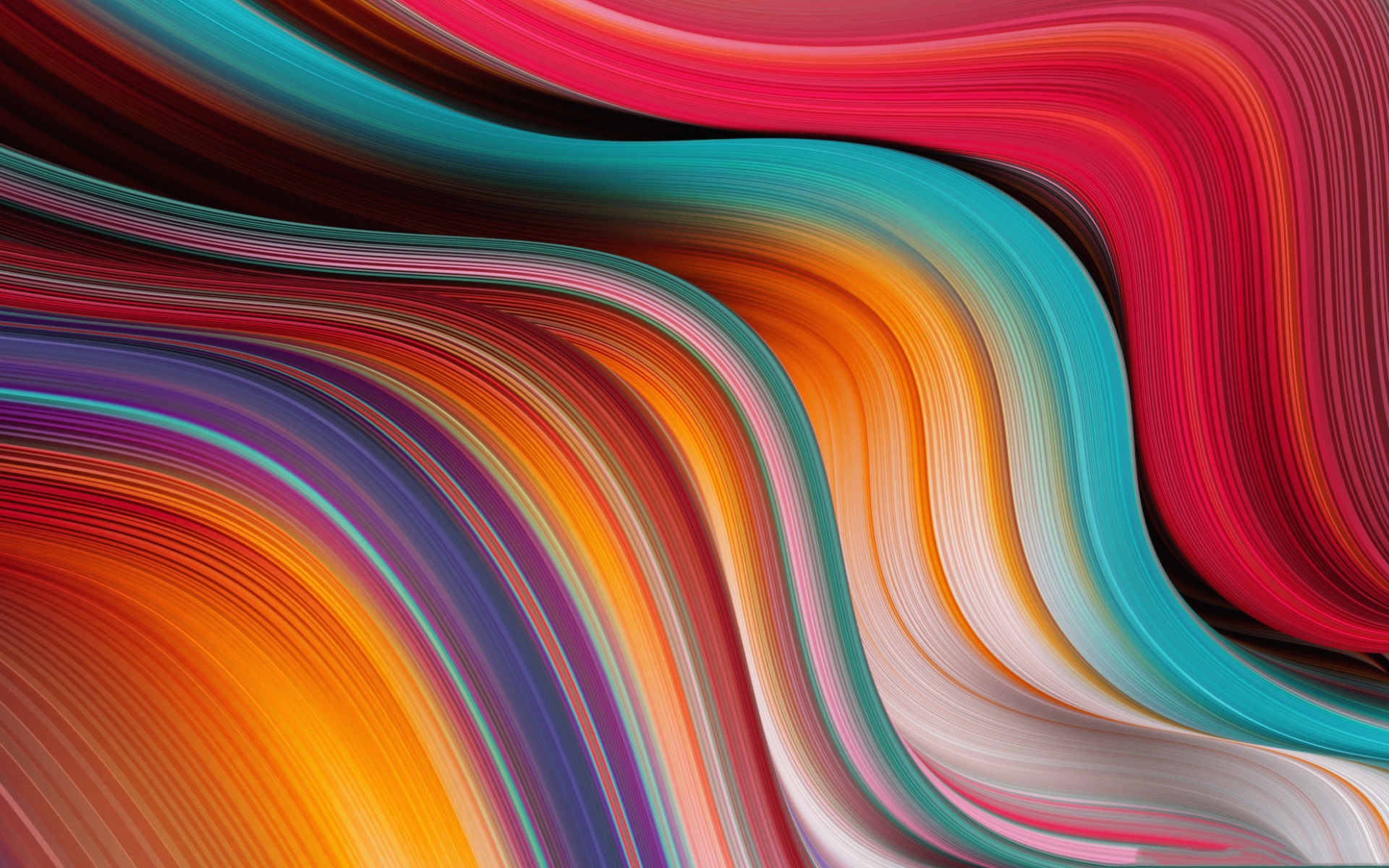 Download Wave Abstract Colors HD Wallpaper