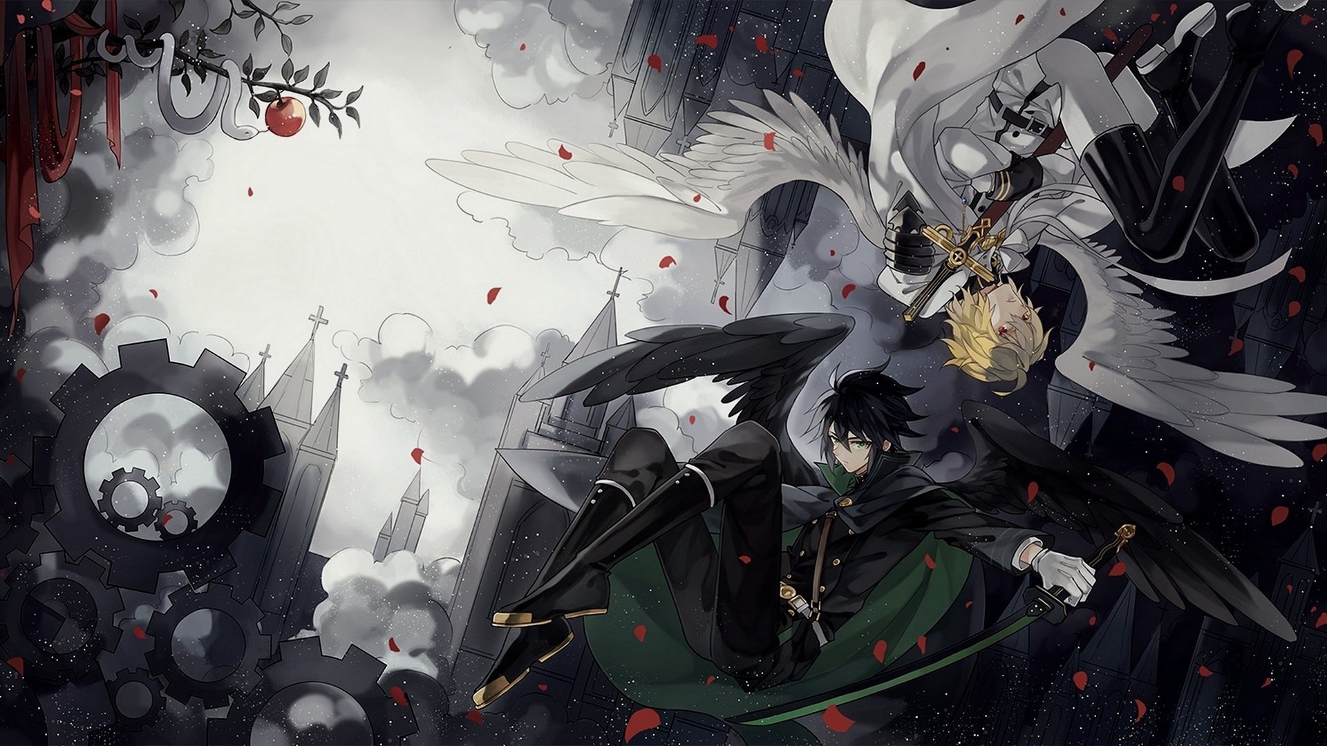 Seraph of the End: Wings of Fate HD Wallpaper — Yūichirō & Mikaela ...