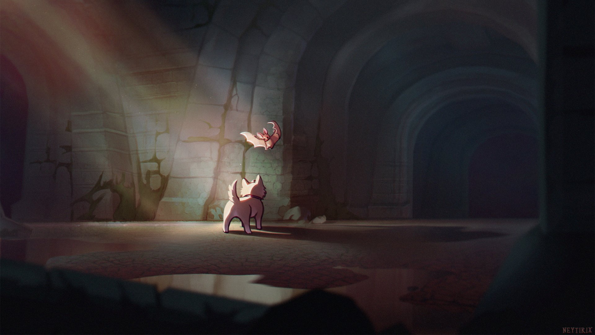 Sven’s Minecraft Adventure: HD Video Game Wallpaper by Neytirix