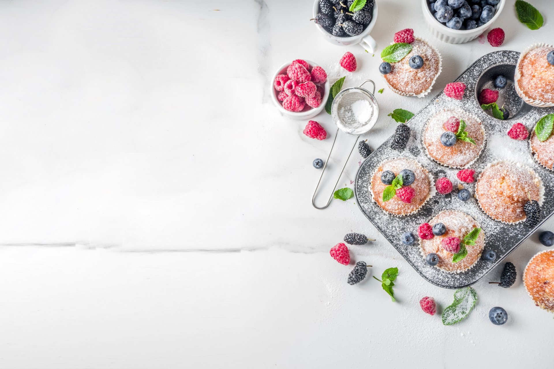 Download Still Life Blueberry Raspberry Berry Food Muffin 4k Ultra HD ...