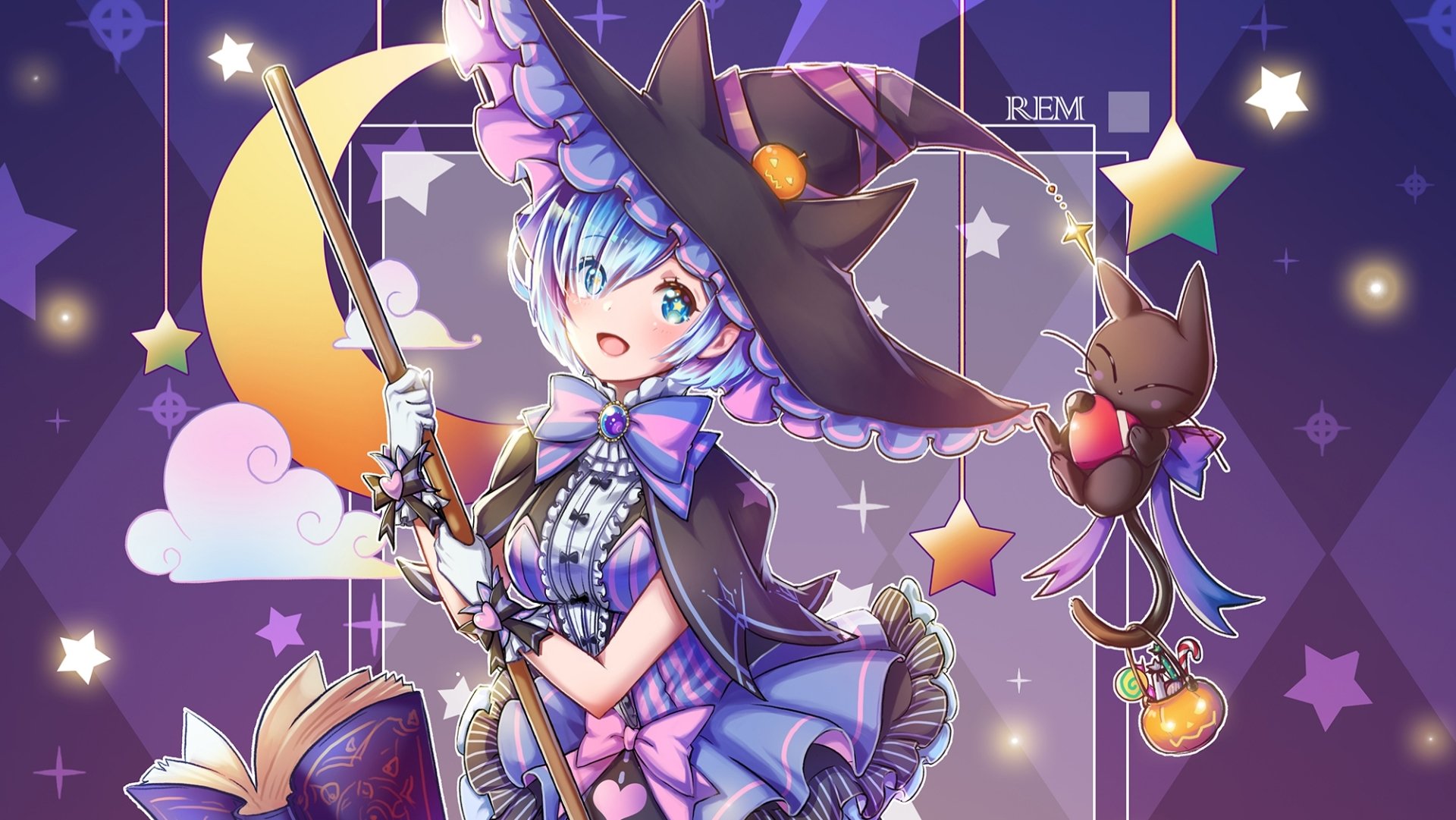 Rem's Enchanted Halloween — Re:Zero HD Wallpaper | 2000x1126 ...