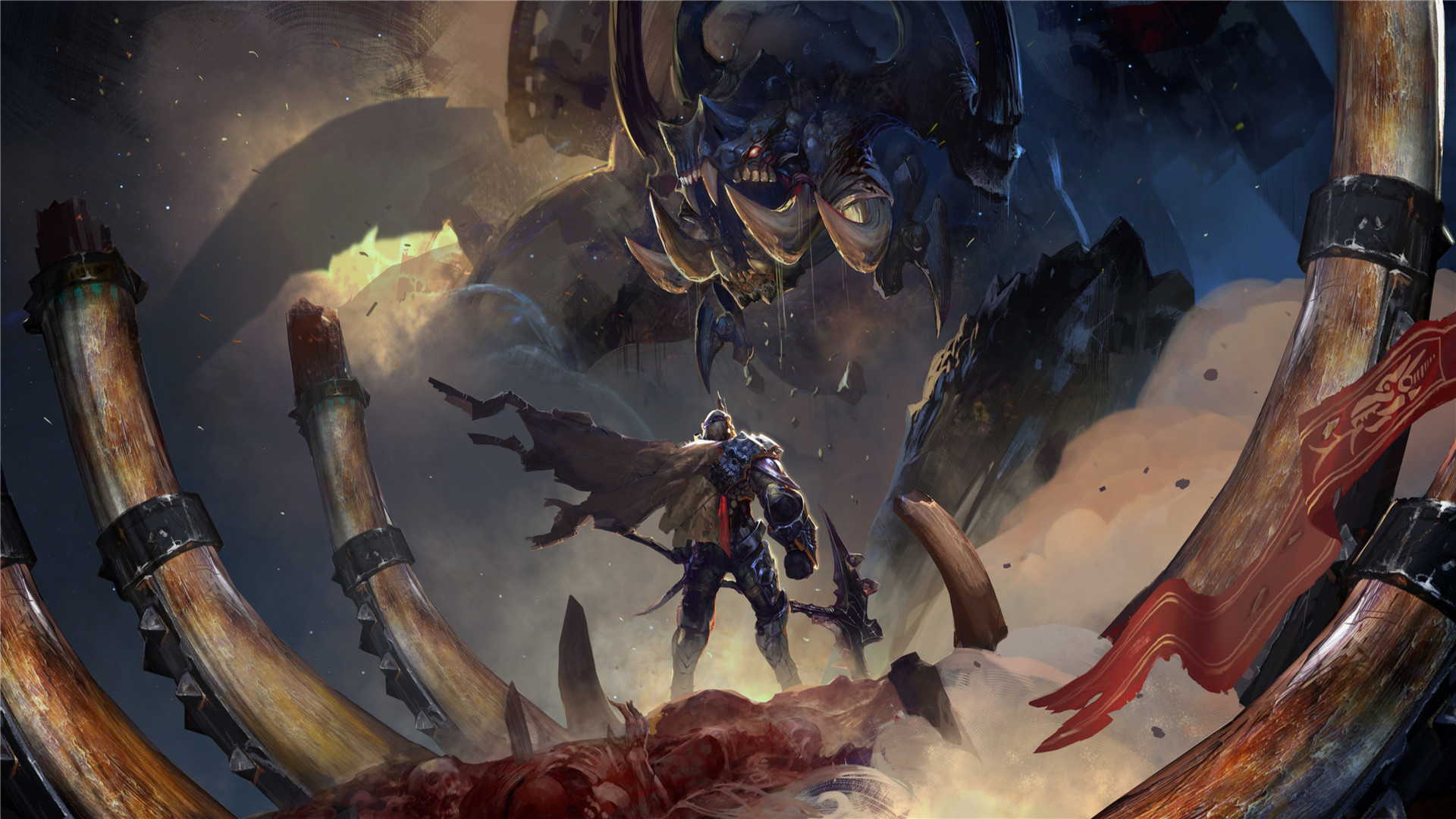 Download Armor Creature Fantasy Warrior Fantasy Warrior HD Wallpaper by ...