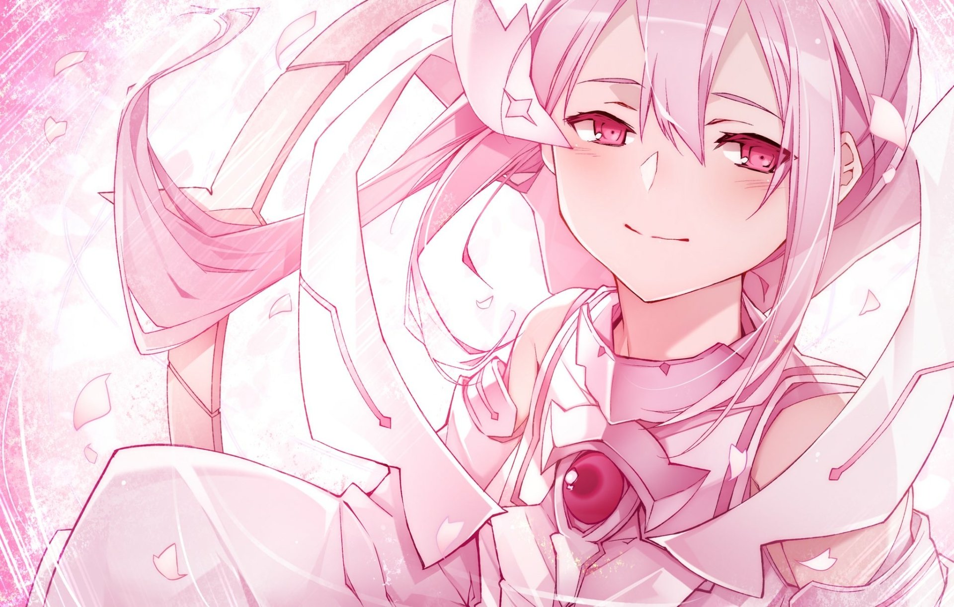 Yuki Yuna Hero HD Wallpaper – Stunning Anime Elegance in Pink Glow ...