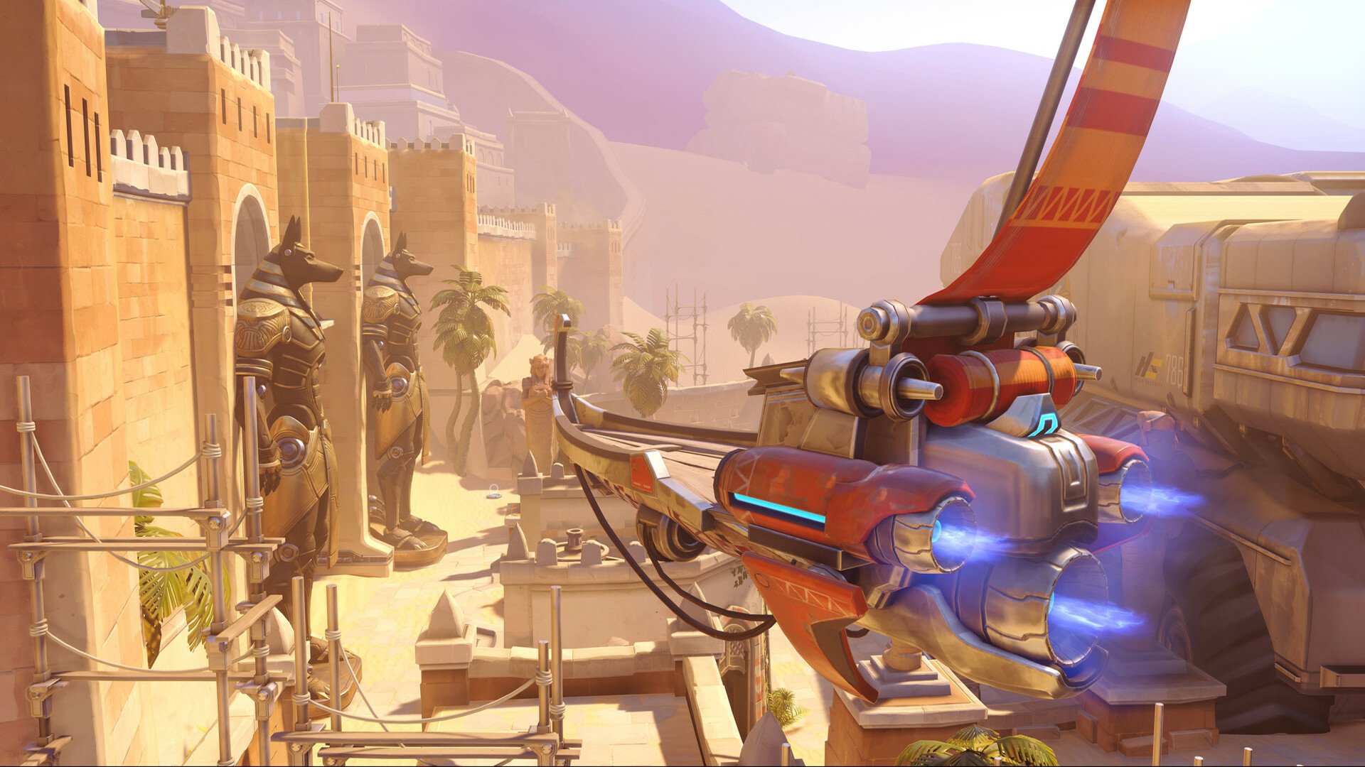 Download Statue Spaceship Video Game Overwatch HD Wallpaper by Helder Pinto