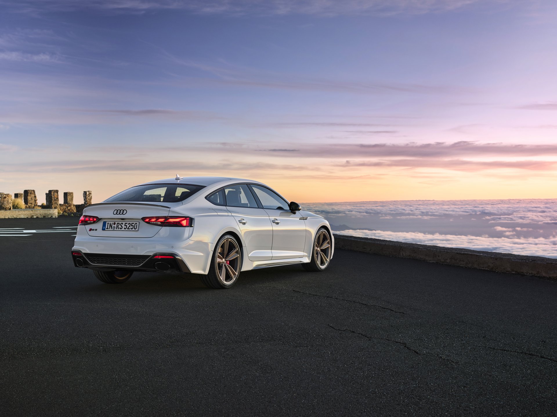 Download White Car Car Audi Vehicle Audi RS5 4k Ultra HD Wallpaper