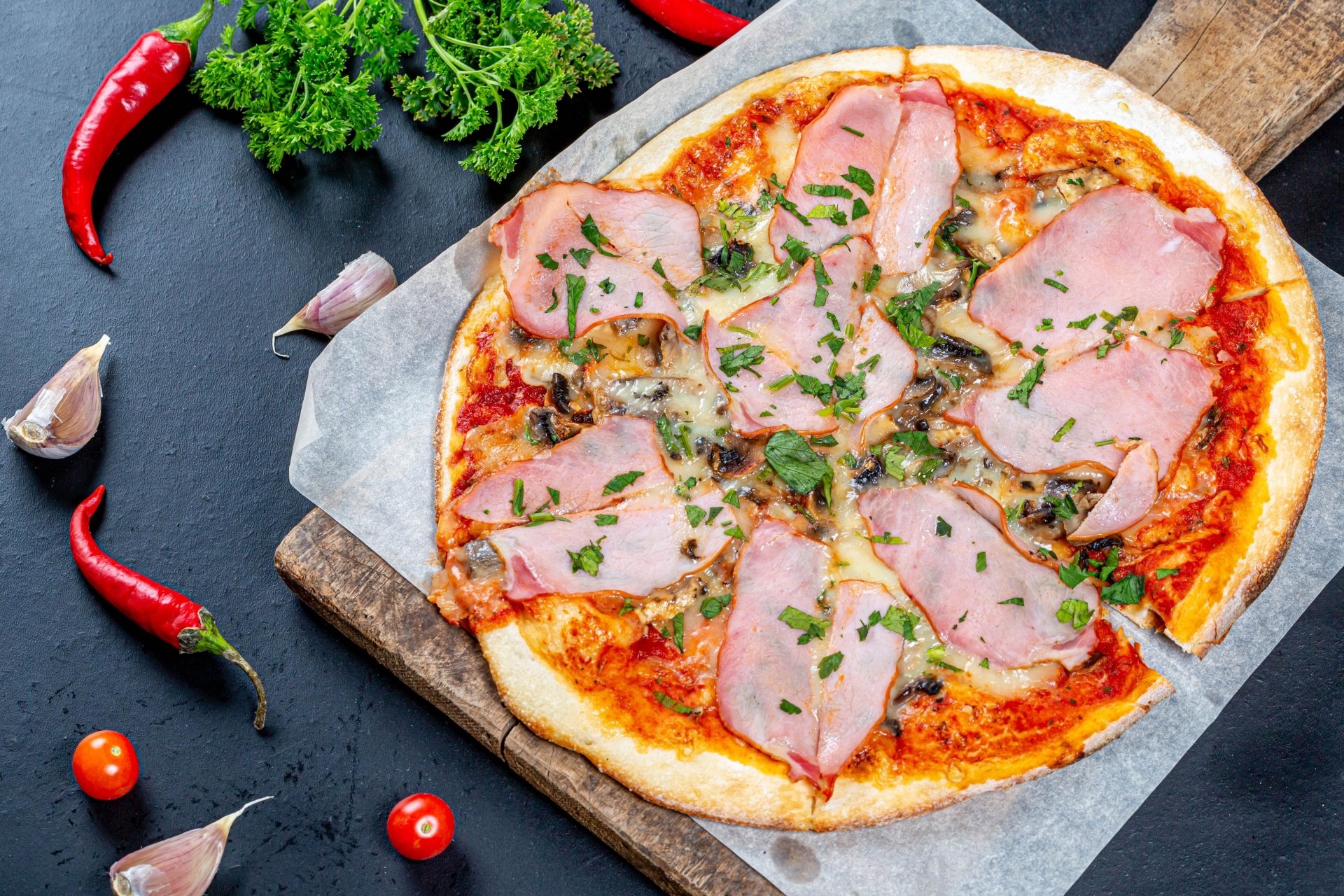 Download Still Life Pepper Food Pizza 4k Ultra HD Wallpaper | 4500x3000 ...