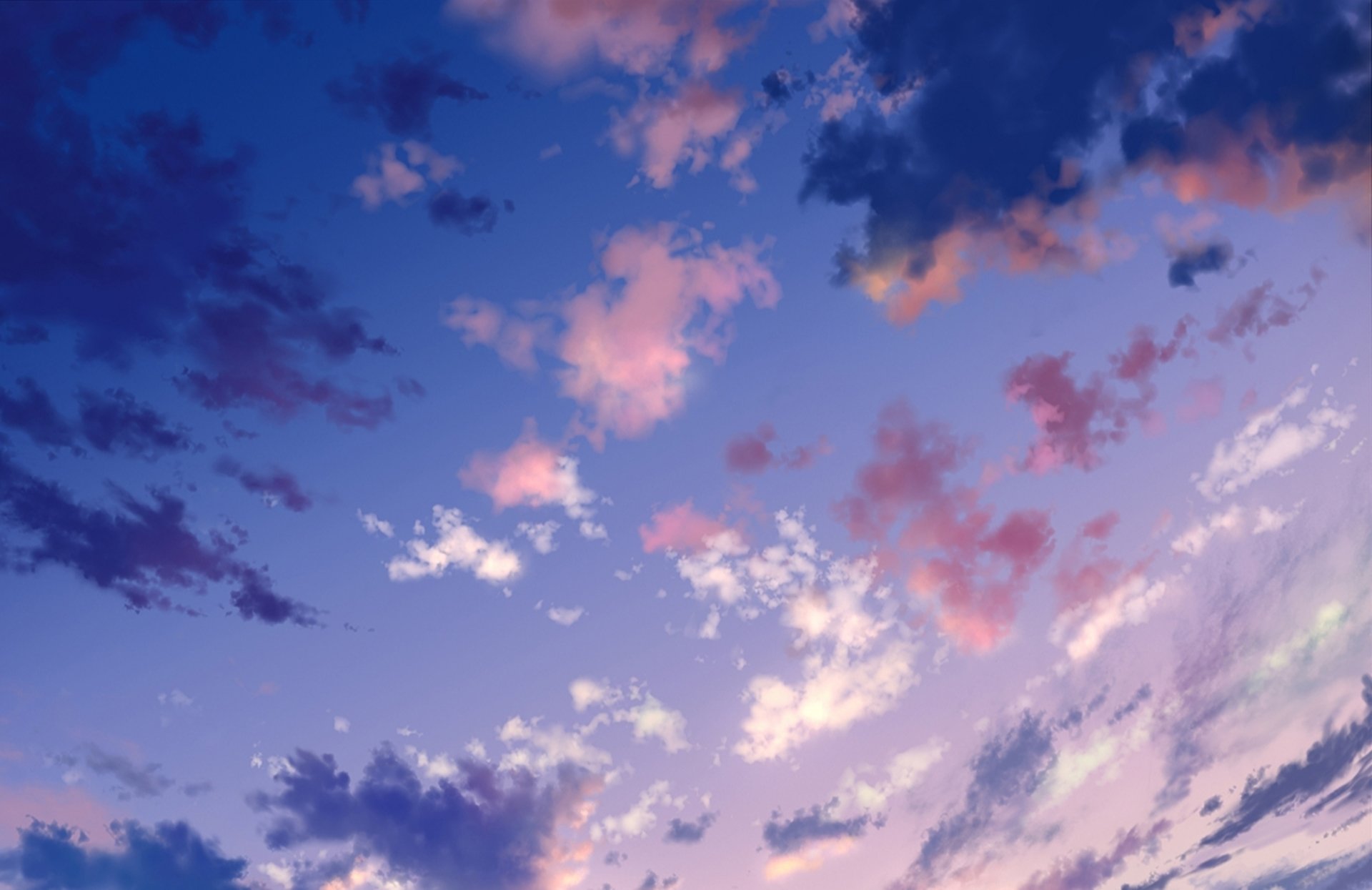 Download Cloud Sunrise Anime Sky Sky Anime HD Wallpaper by ぺい