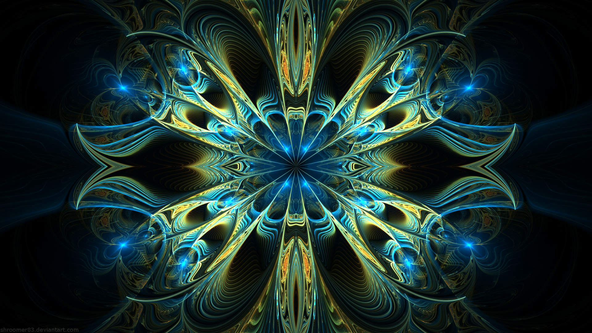 Download Colors Flower Fractal Abstract Kaleidoscope HD Wallpaper