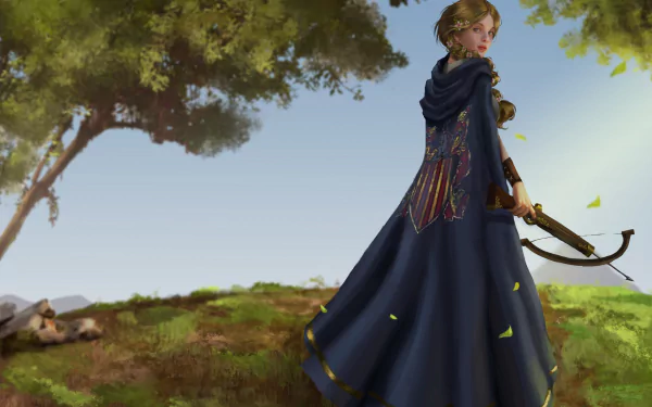 Vayne Crossbow HD Wallpaper - League of Legends by Chengwei Pan