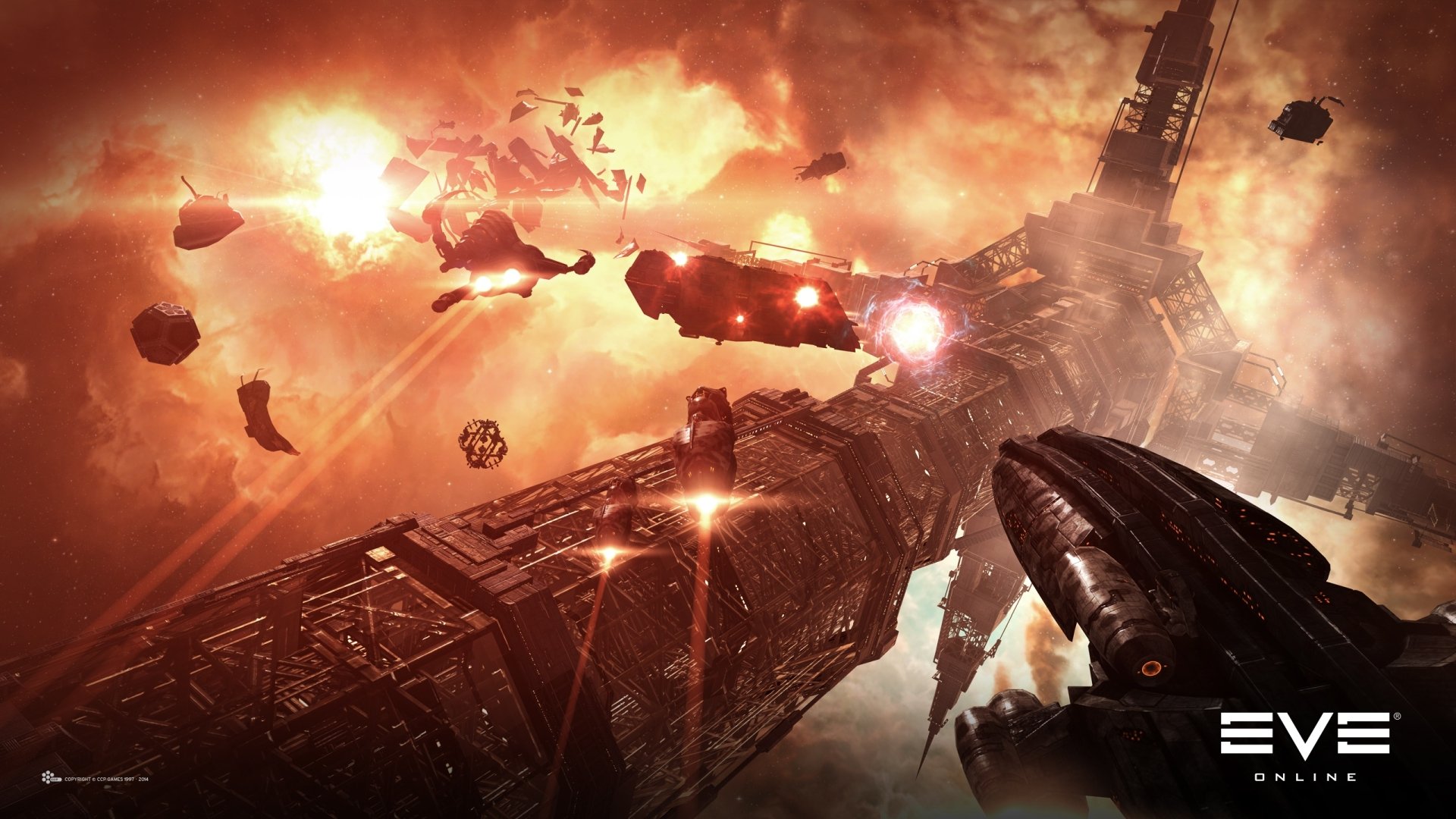 Download Spaceship Space Video Game EVE Online HD Wallpaper | 2560x1440 ...