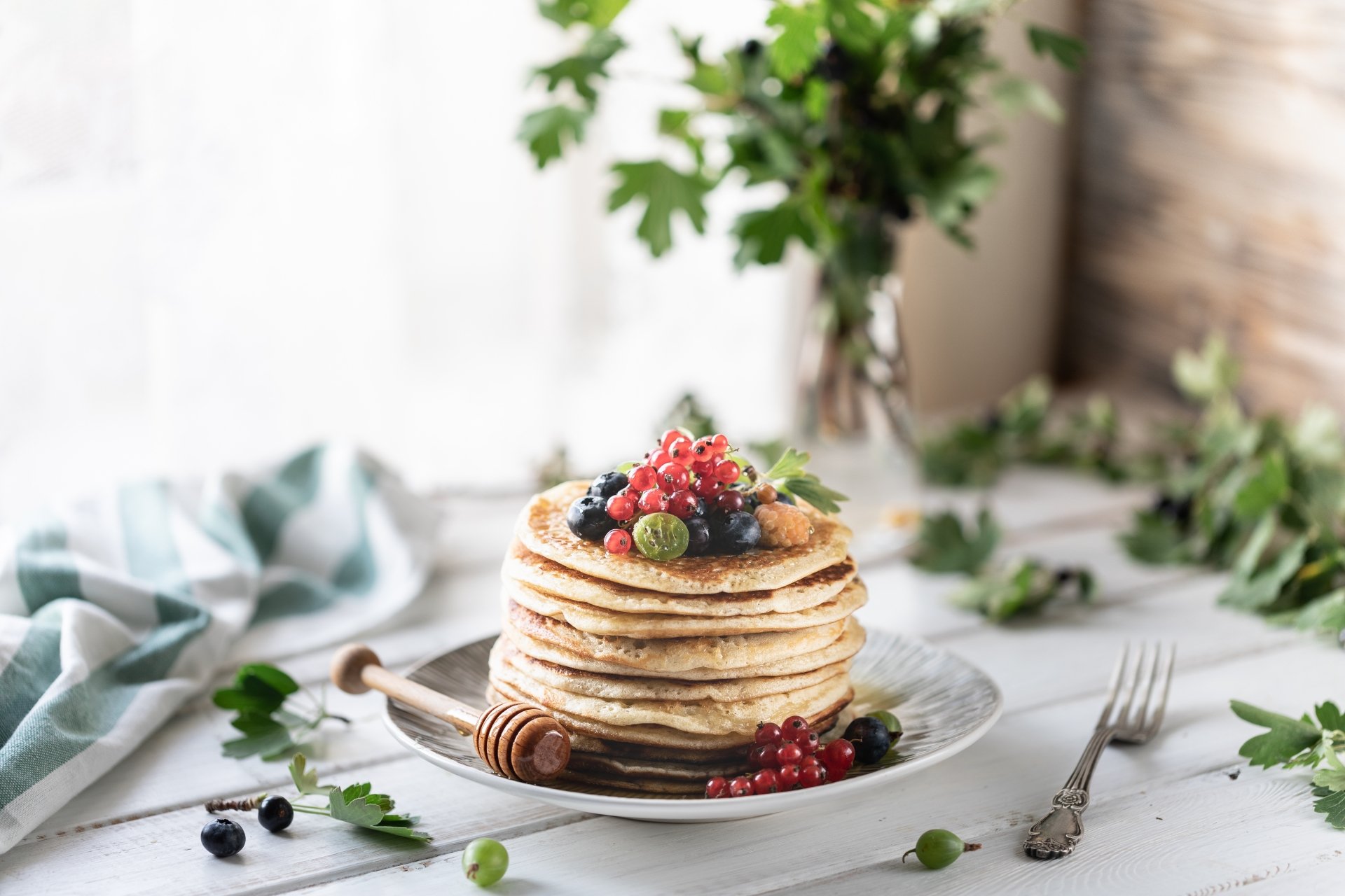 Download Breakfast Still Life Currants Berry Food Pancake 4k Ultra HD ...