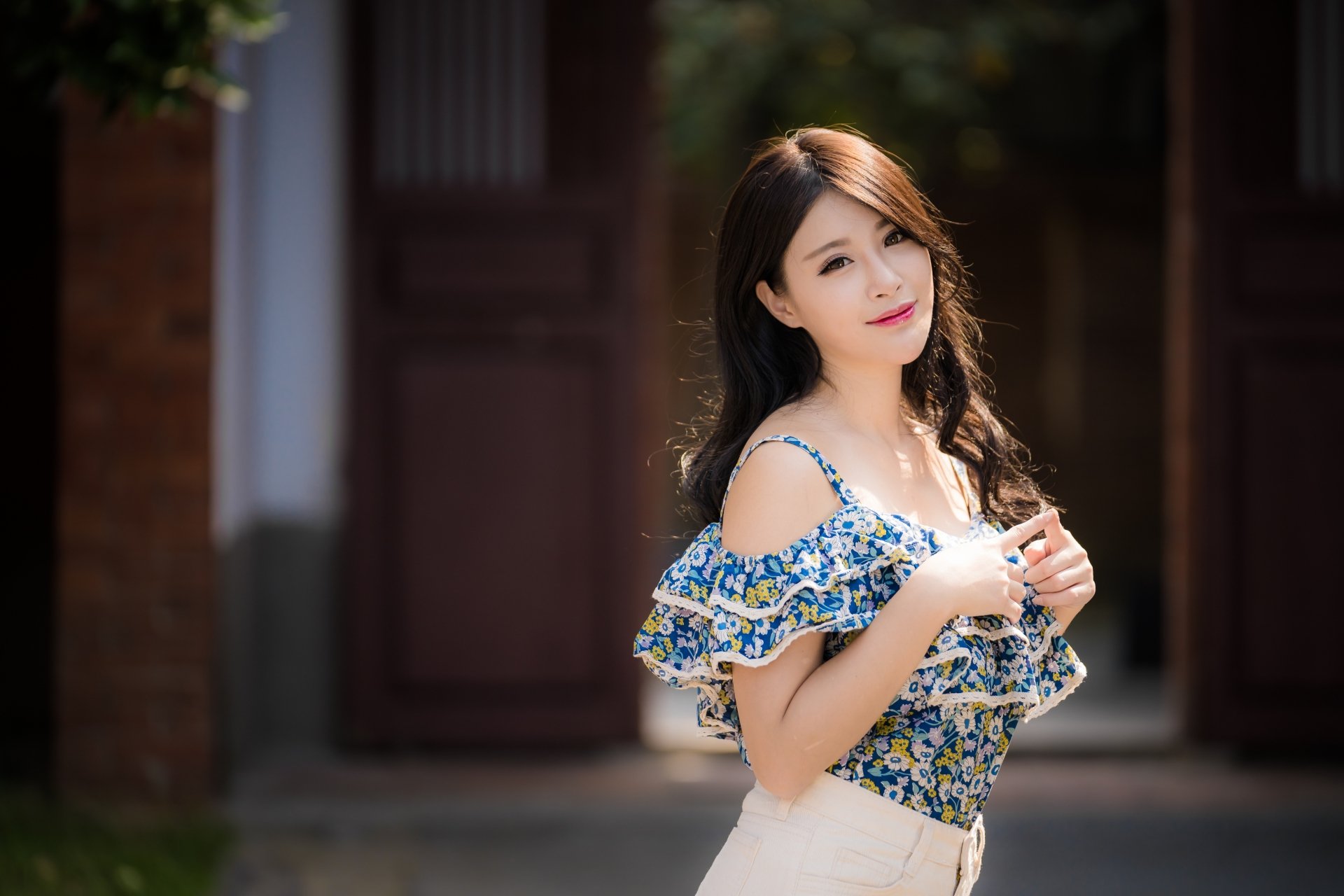 Download Black Hair Long Hair Depth Of Field Asian Woman Model 4k Ultra ...