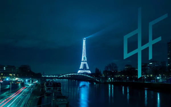 PNL - Eiffel Tower Night Melody (HD Wallpaper)