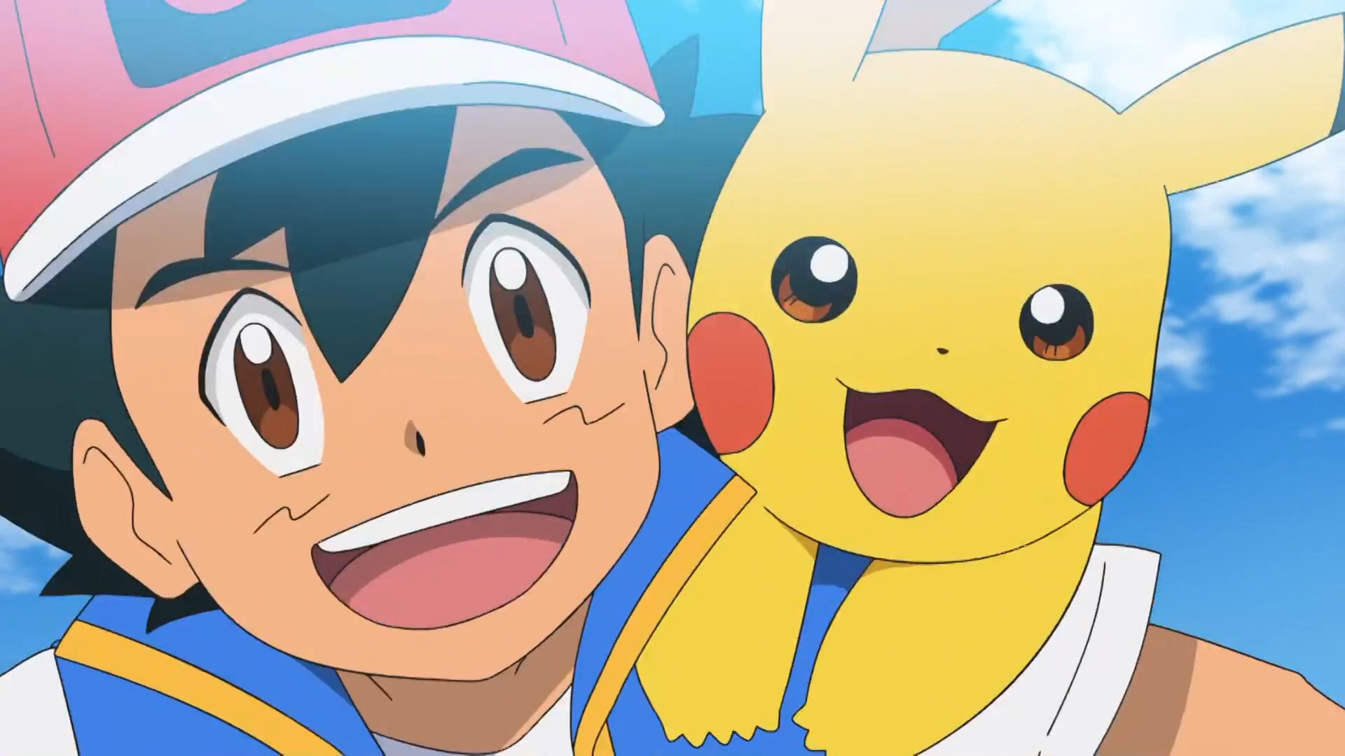 Download Brown Eyes Smile Pikachu Ash Ketchum Anime Pokemon HD Wallpaper