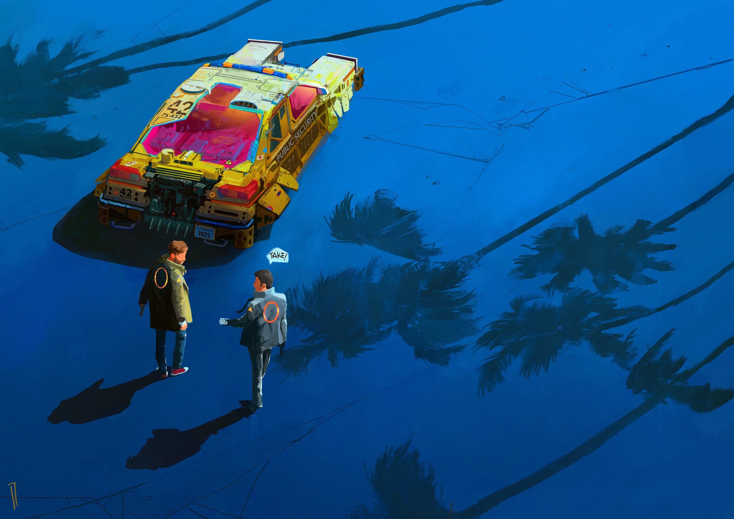 Download Sci Fi Vehicle HD Wallpaper by Ismail Inceoglu