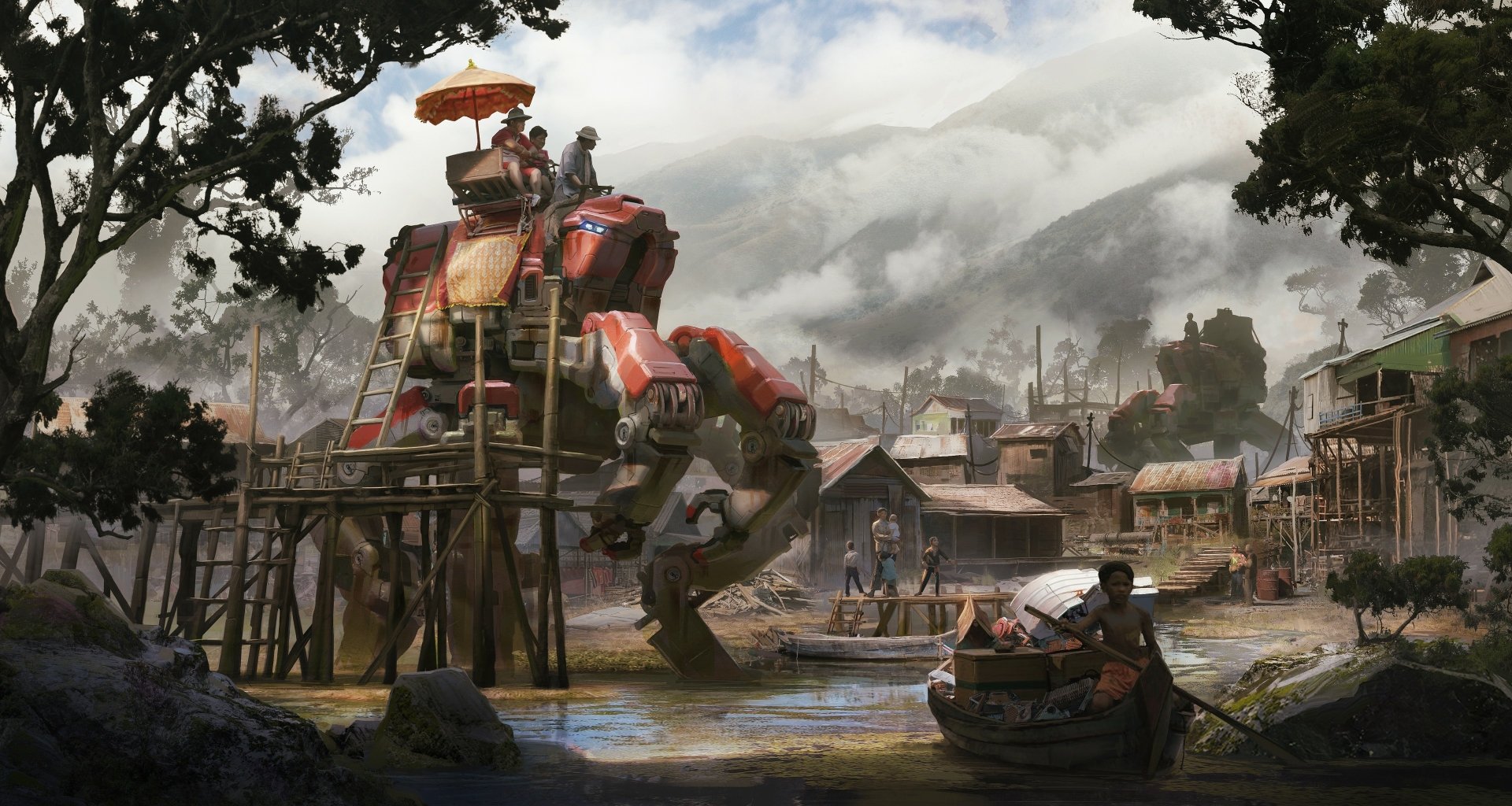 Mech Village: A Sci-Fi HD Oasis Amidst the Future Frontier by Gavin Manners