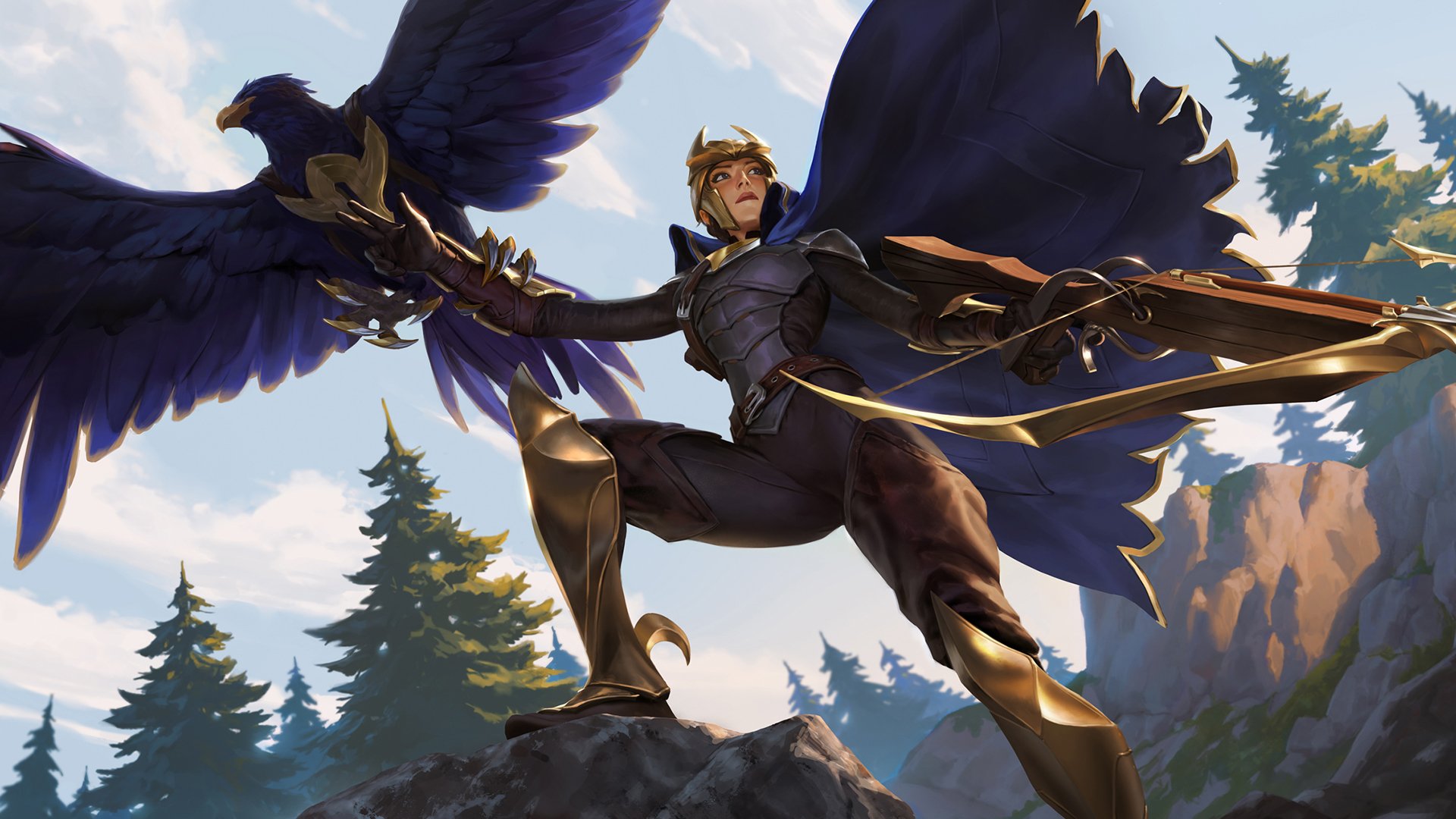 Quinn Soars: HD Legends of Runeterra Wallpaper Showcase by Monika Palosz