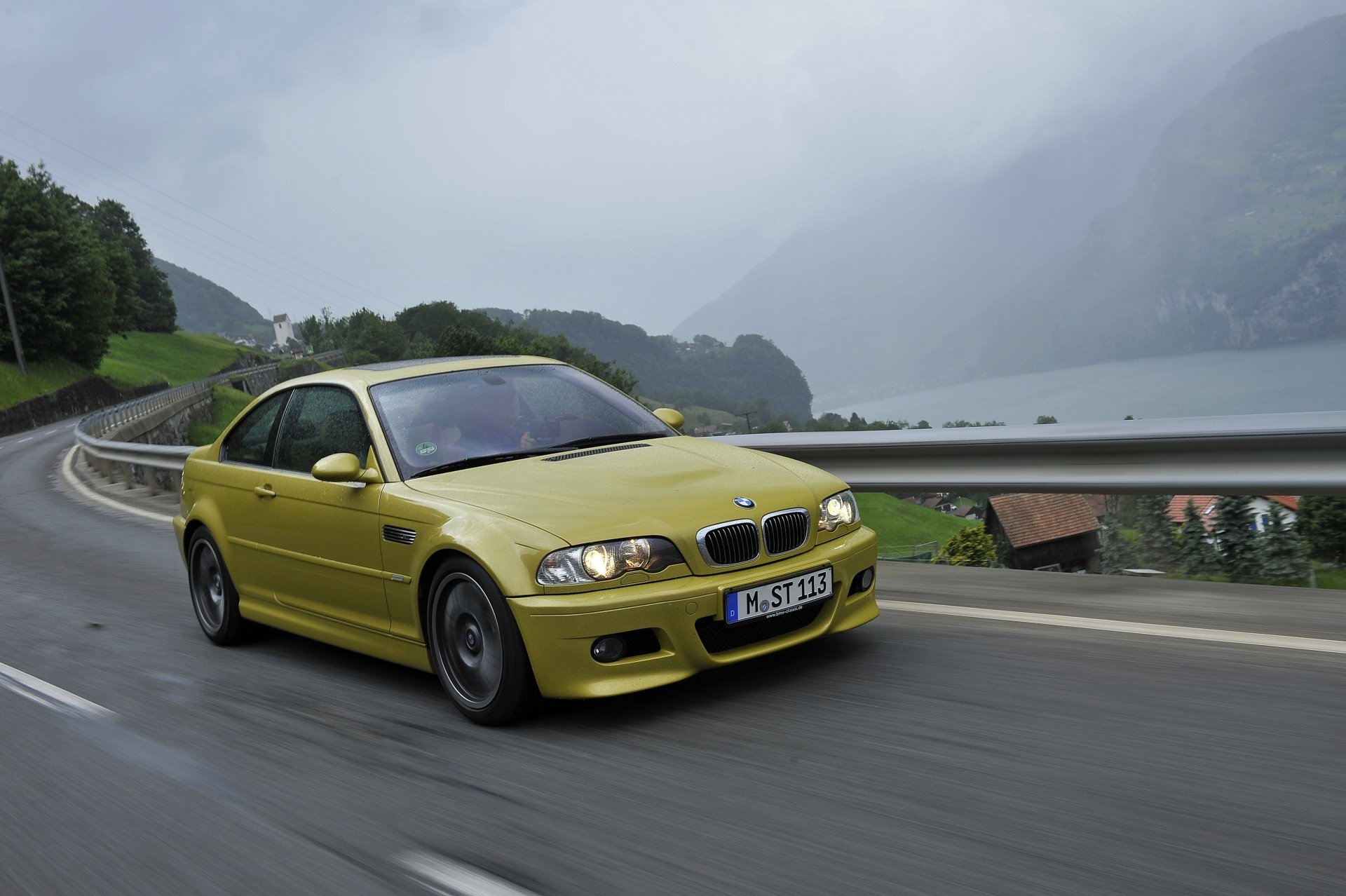 Download Yellow Car Car BMW Vehicle BMW M3 4k Ultra HD Wallpaper