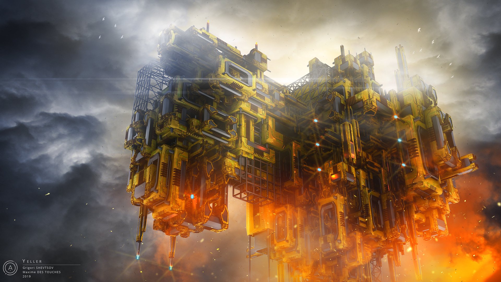 Download Sci Fi Building HD Wallpaper by Maxime des TOUCHES