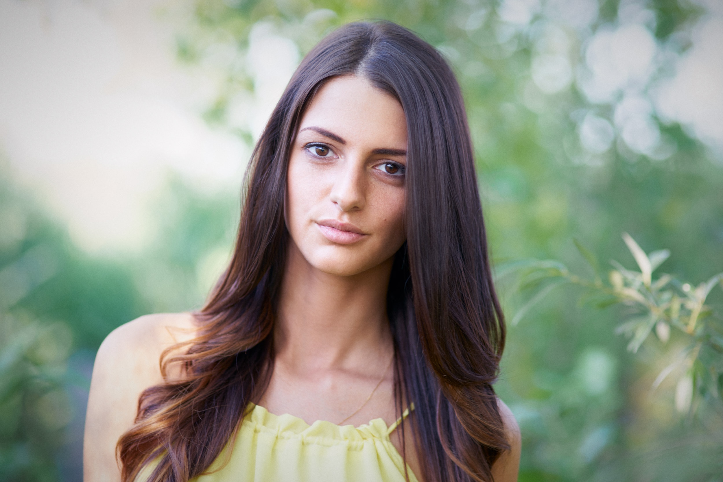 Download Portrait Face Woman Model HD Wallpaper