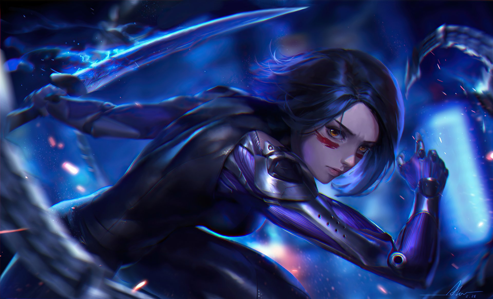 Alita: Battle Angel — 4K Ultra HD Cyborg Wallpaper