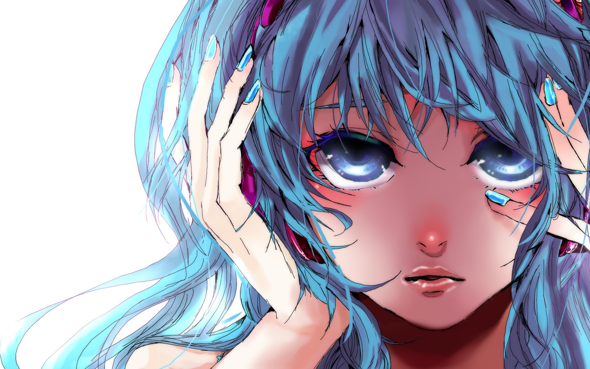 HD Wallpaper of Hatsune Miku: A Stunning Vocaloid Portrait by 秋赤音