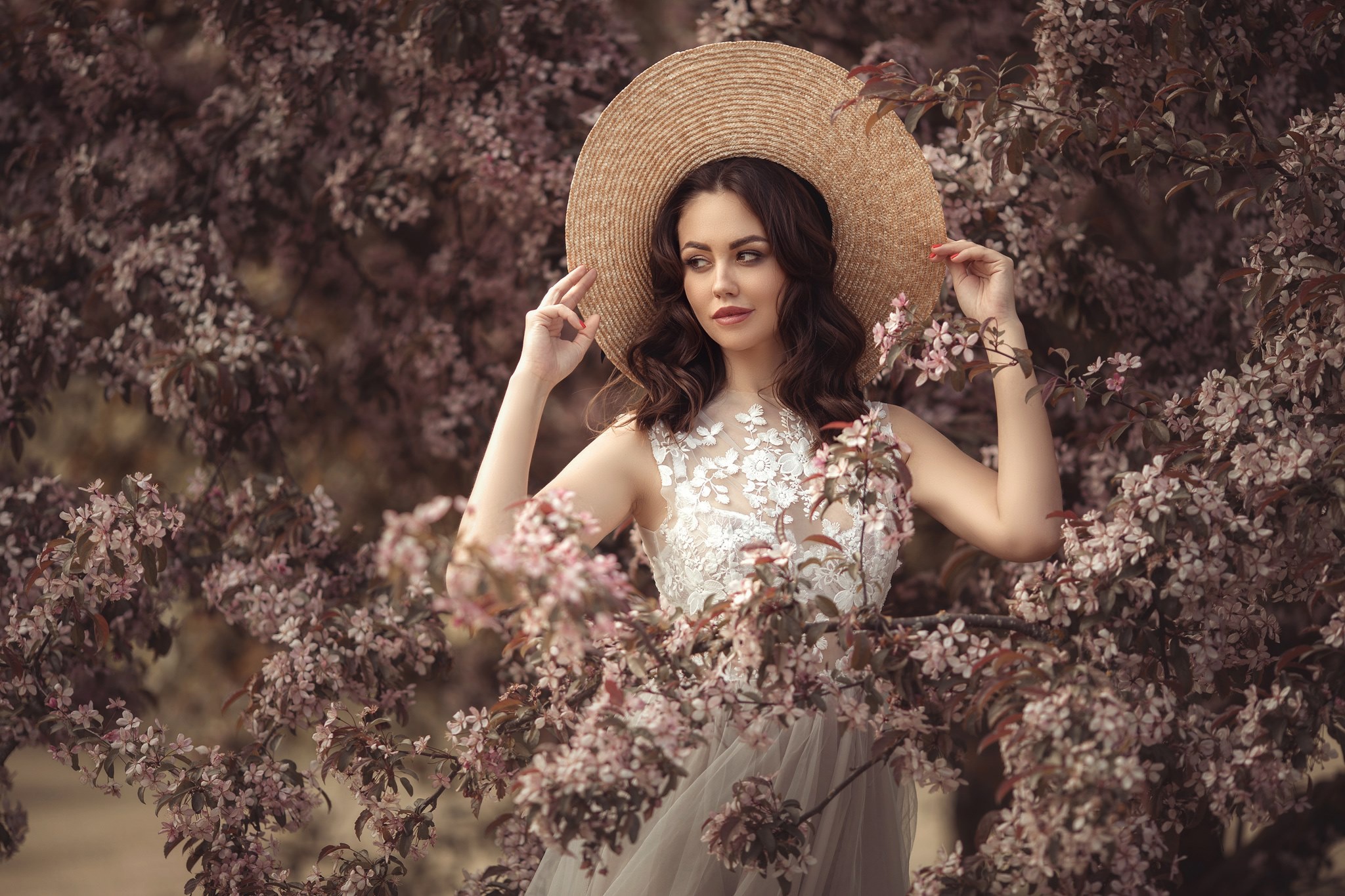 Download Model Hat Spring Style Dana Levchenko Woman Mood HD Wallpaper ...