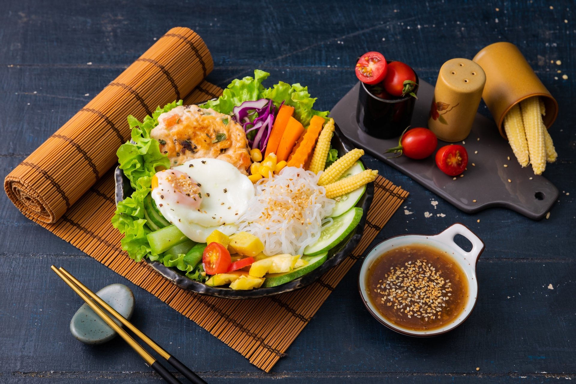 Download Still Life Food Salad HD Wallpaper