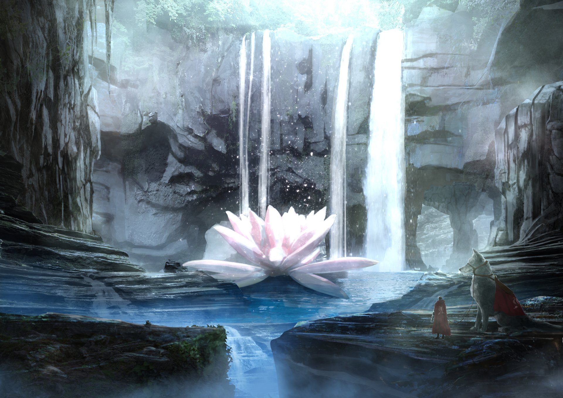 Download Lotus Anime Original HD Wallpaper by sagiri