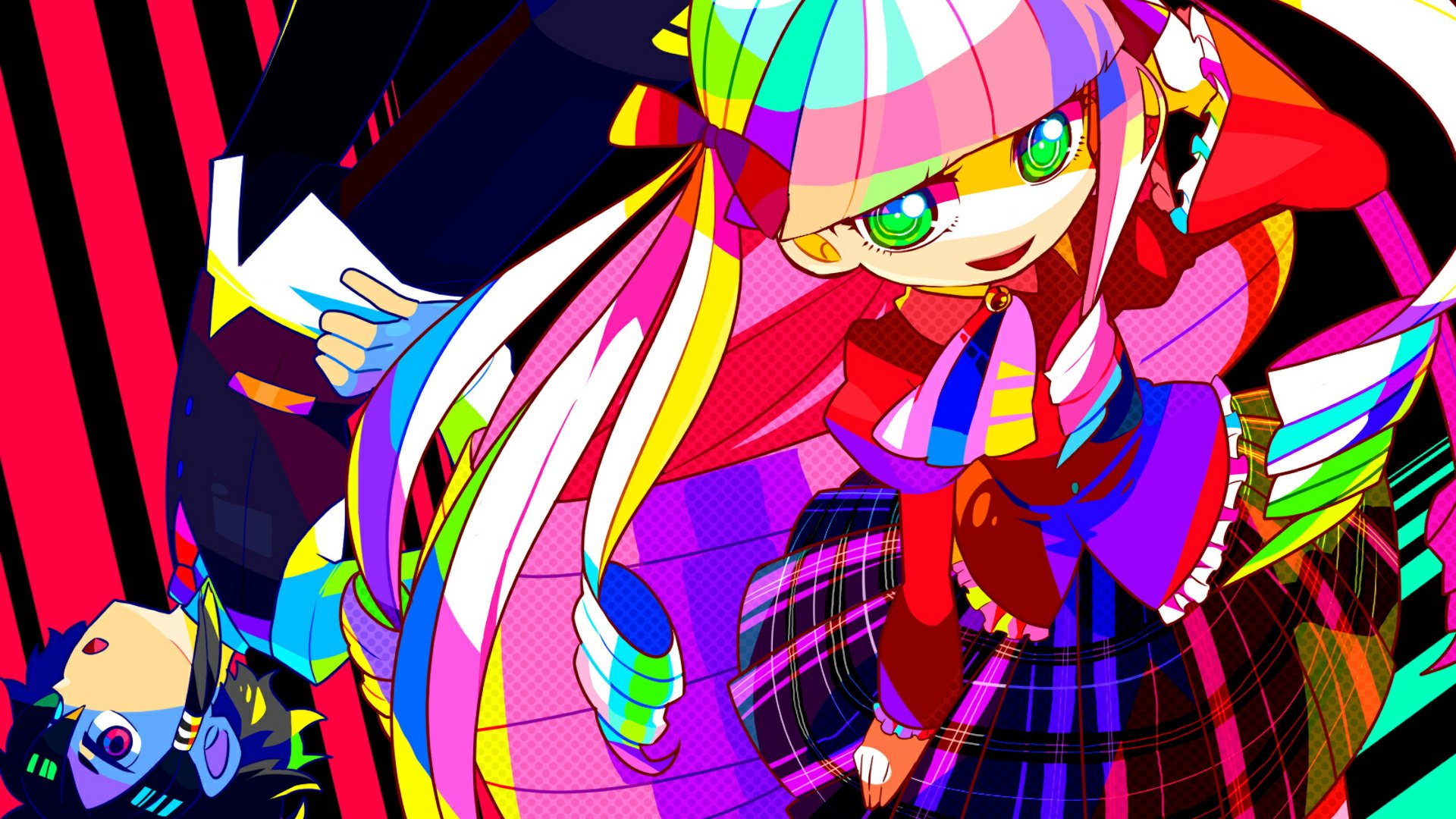 Download Colorful Anime Girl Anime Girl HD Wallpaper