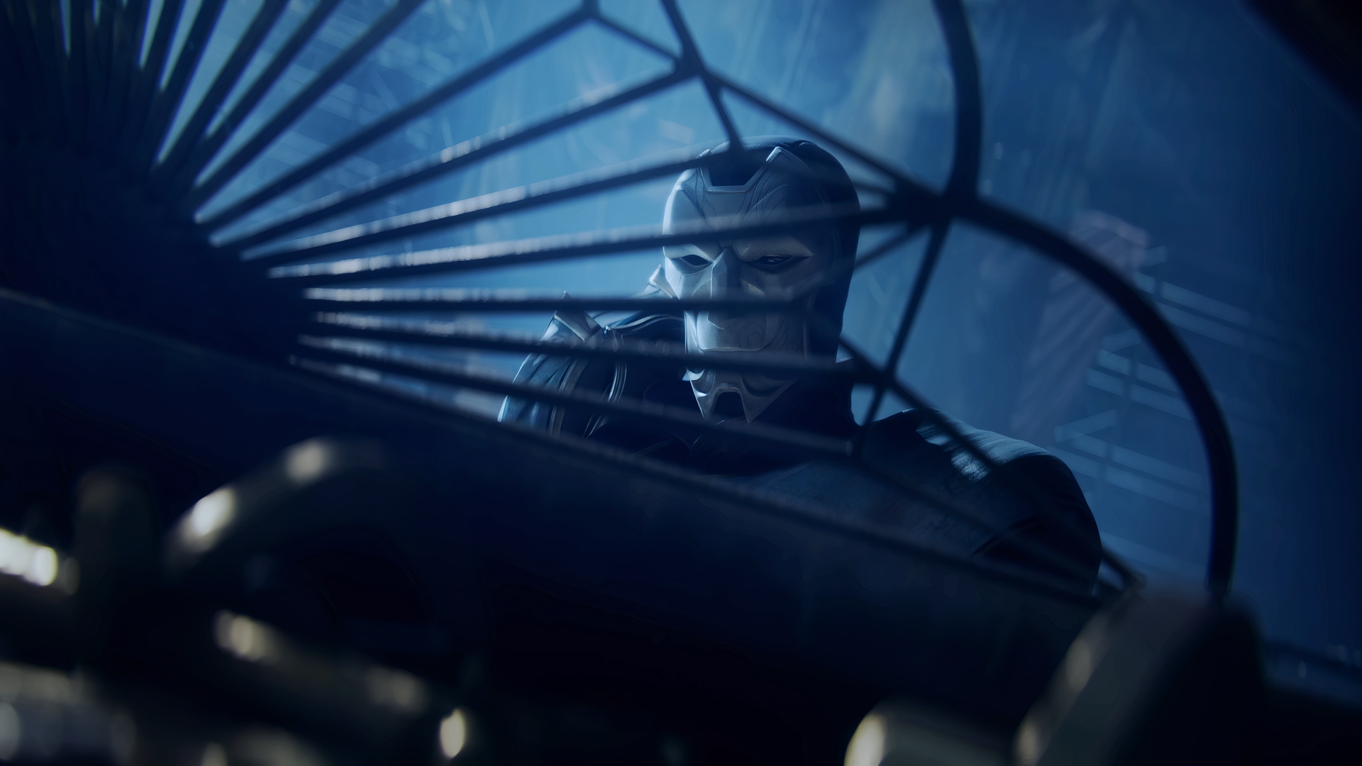 Jhin in Shadows: 8K Ultra HD League of Legends Wallpaper